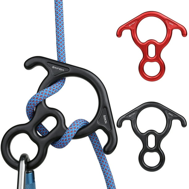 Heajfvd 50NG Figure 8-Rappel Outdoor Rock Climbing Eight Rings ...