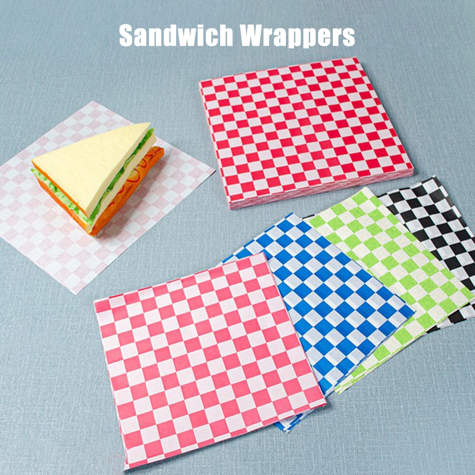 Heajfvd 50Pcs Sandwich Wrappers Grease Resistant Deli Paper for Food ...