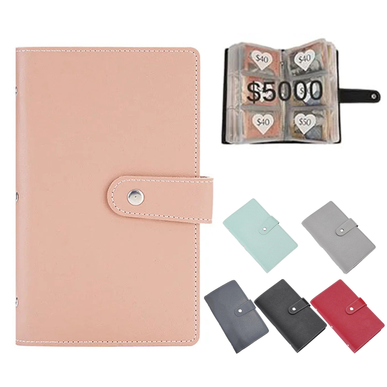 Heajfvd A5 Size Savings Challenge Book 96 Envelopes Money Saving Binder ...