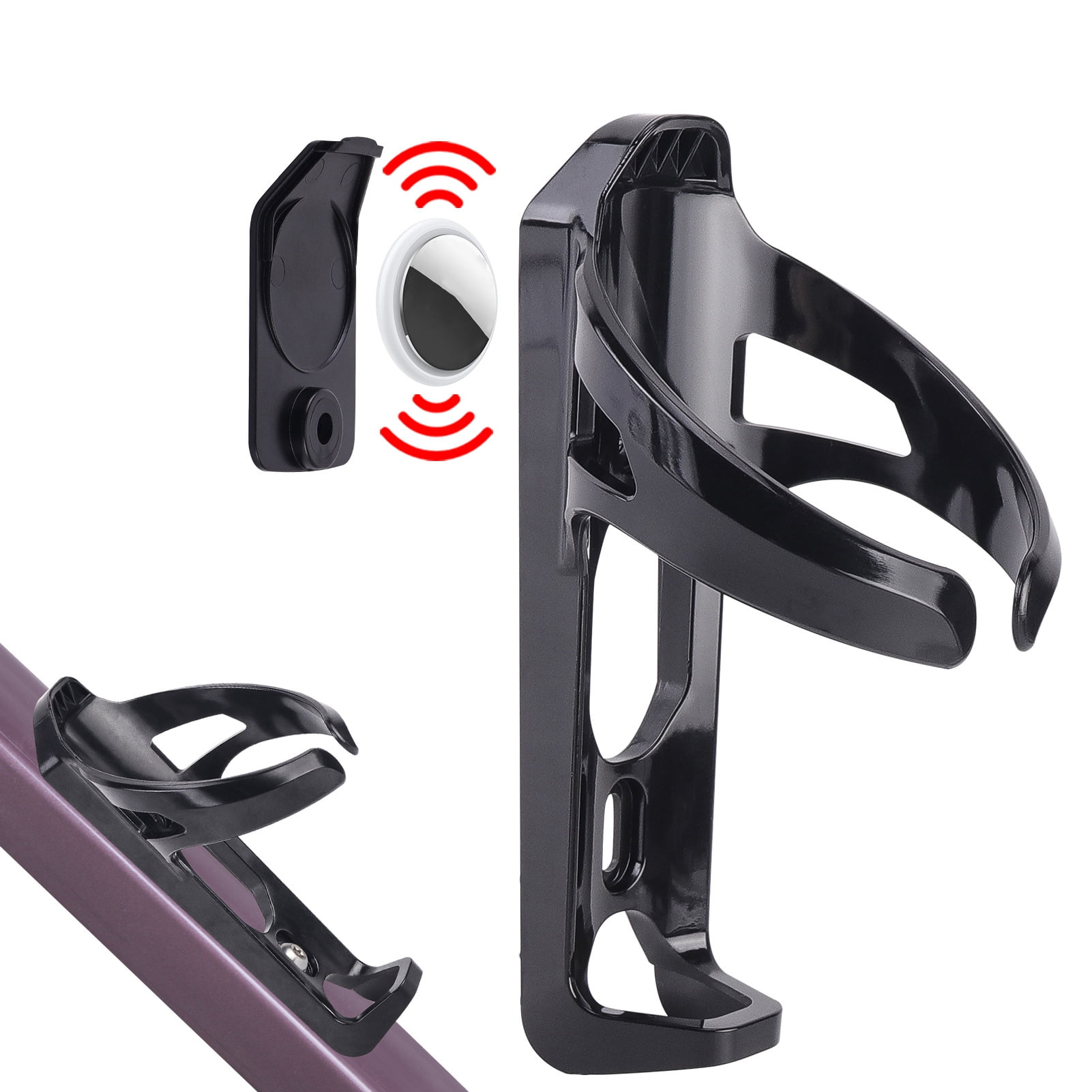Heajfvd Bike Water Bottle Cage for AirTag Locator Mount Lightweight ...