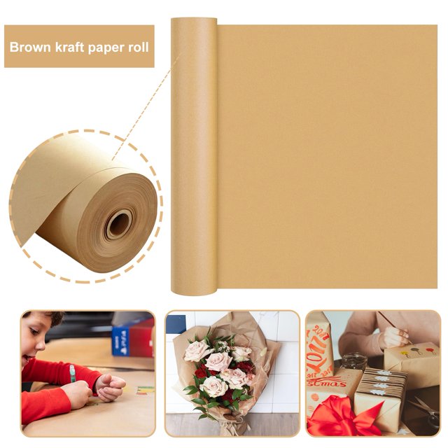 Heajfvd Biodegradable Kraft Paper Rolls Secure Packaging Stylish Gift ...