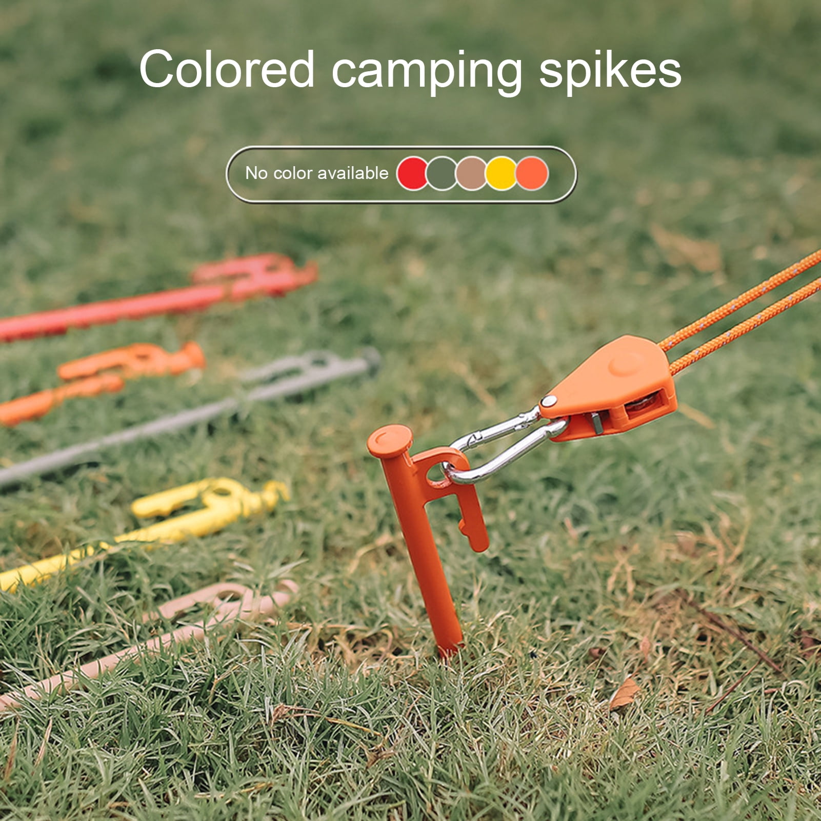 Heajfvd Blunt End Design High Hardness Tent Peg Steel Tent Stake Peg ...