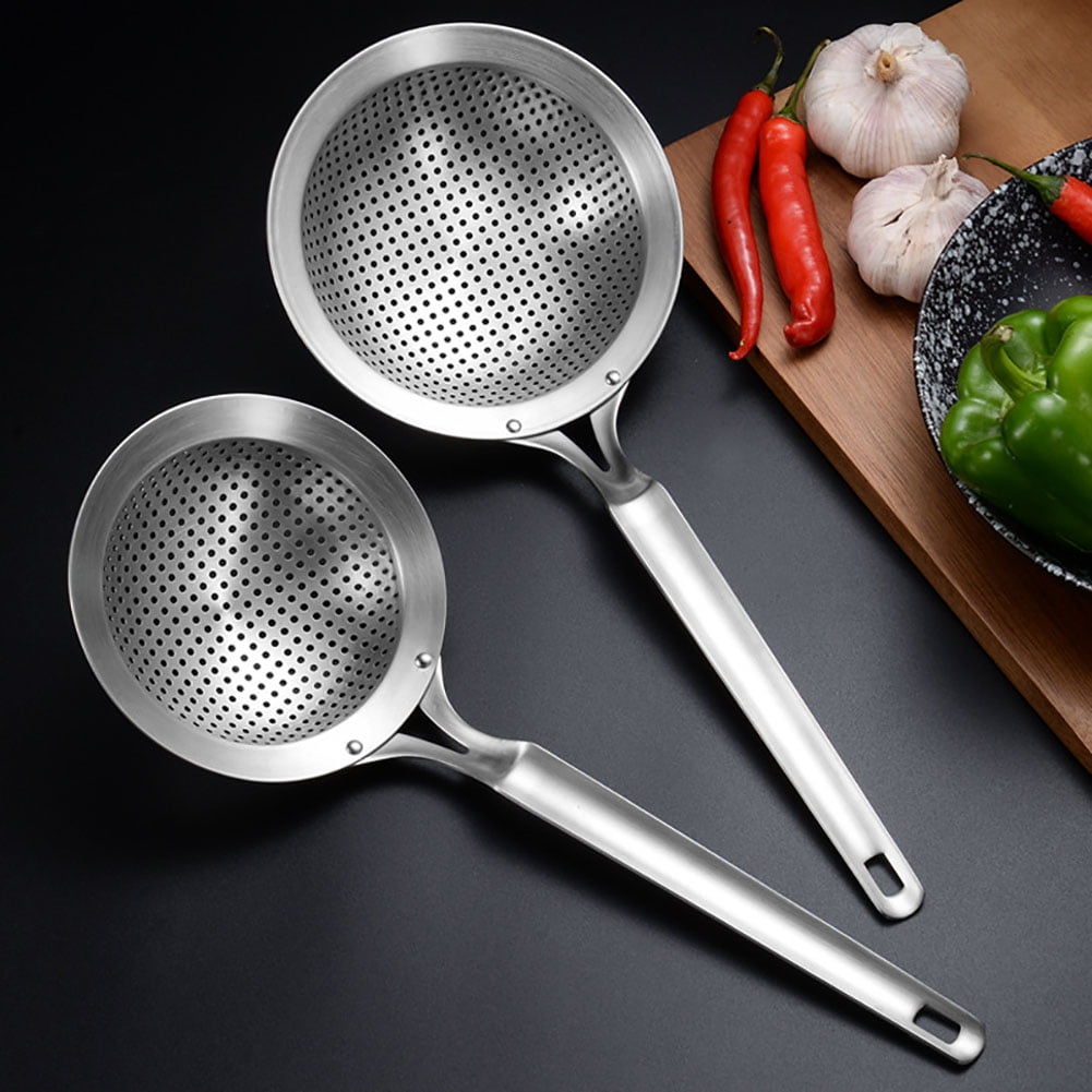 Heajfvd Frying Food Oil Stainless Steel Strainer Filter Colander ...