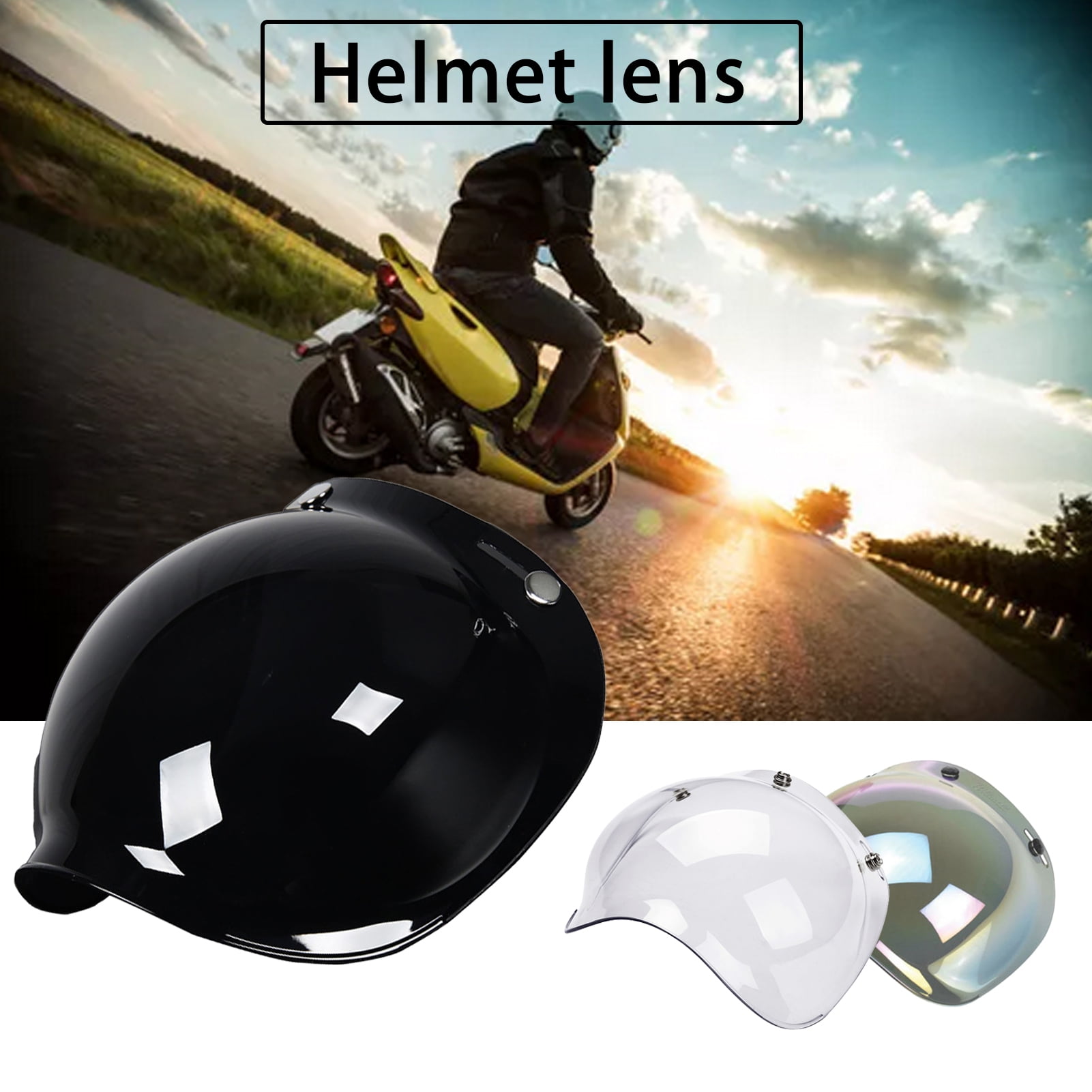 Heajfvd Helmet Visor Universal Eye Protection Adjustable Flip Up ...