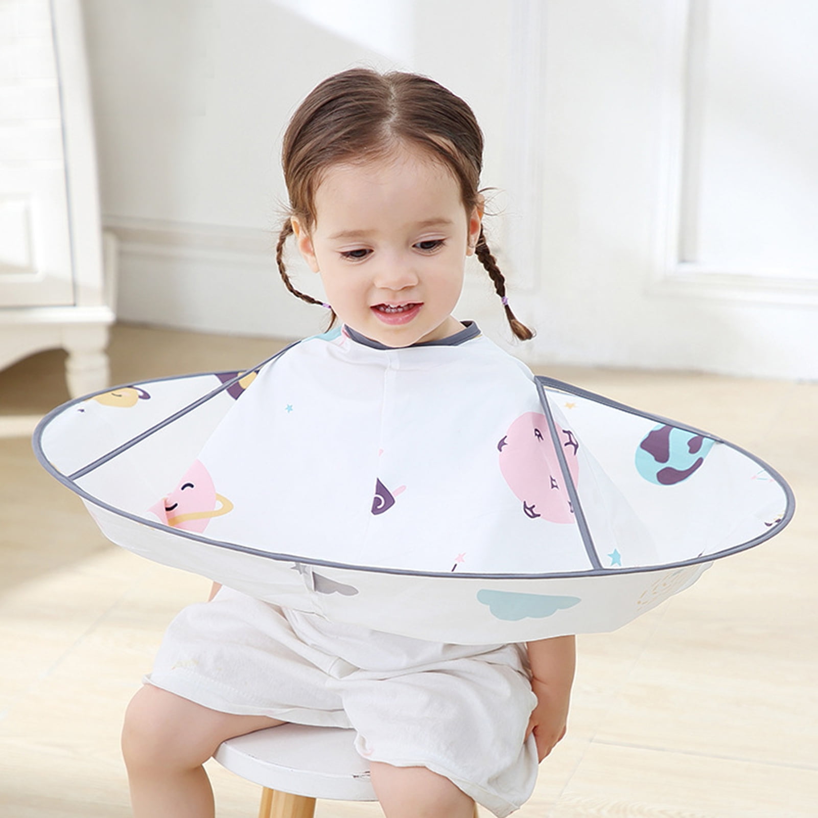 Heajfvd Kids Haircut Cape Cartoon Pattern Waterproof Hair Cutting Cape ...