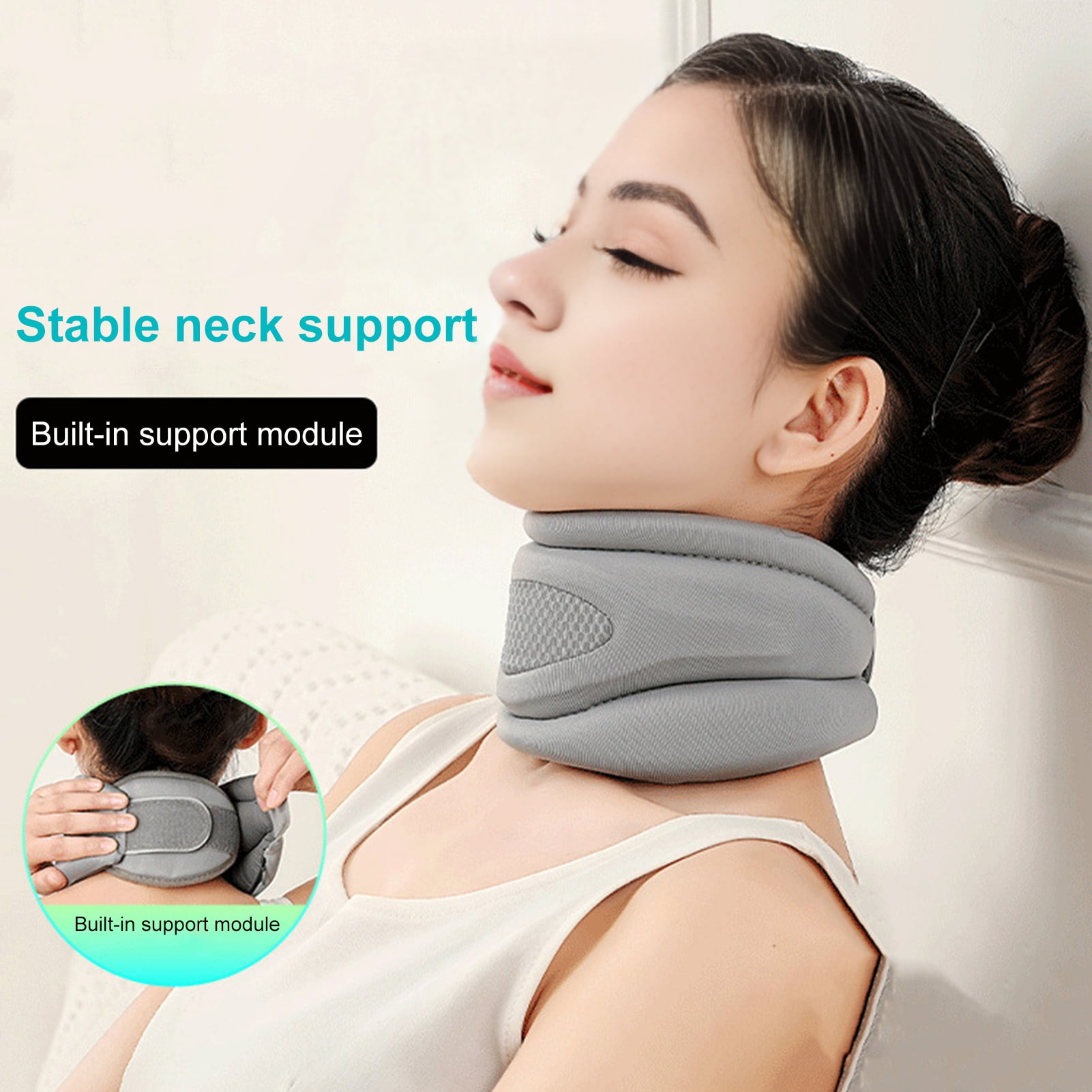 Heajfvd Neck Brace for Pain Relief Support Soft Foam Cervical Collar ...