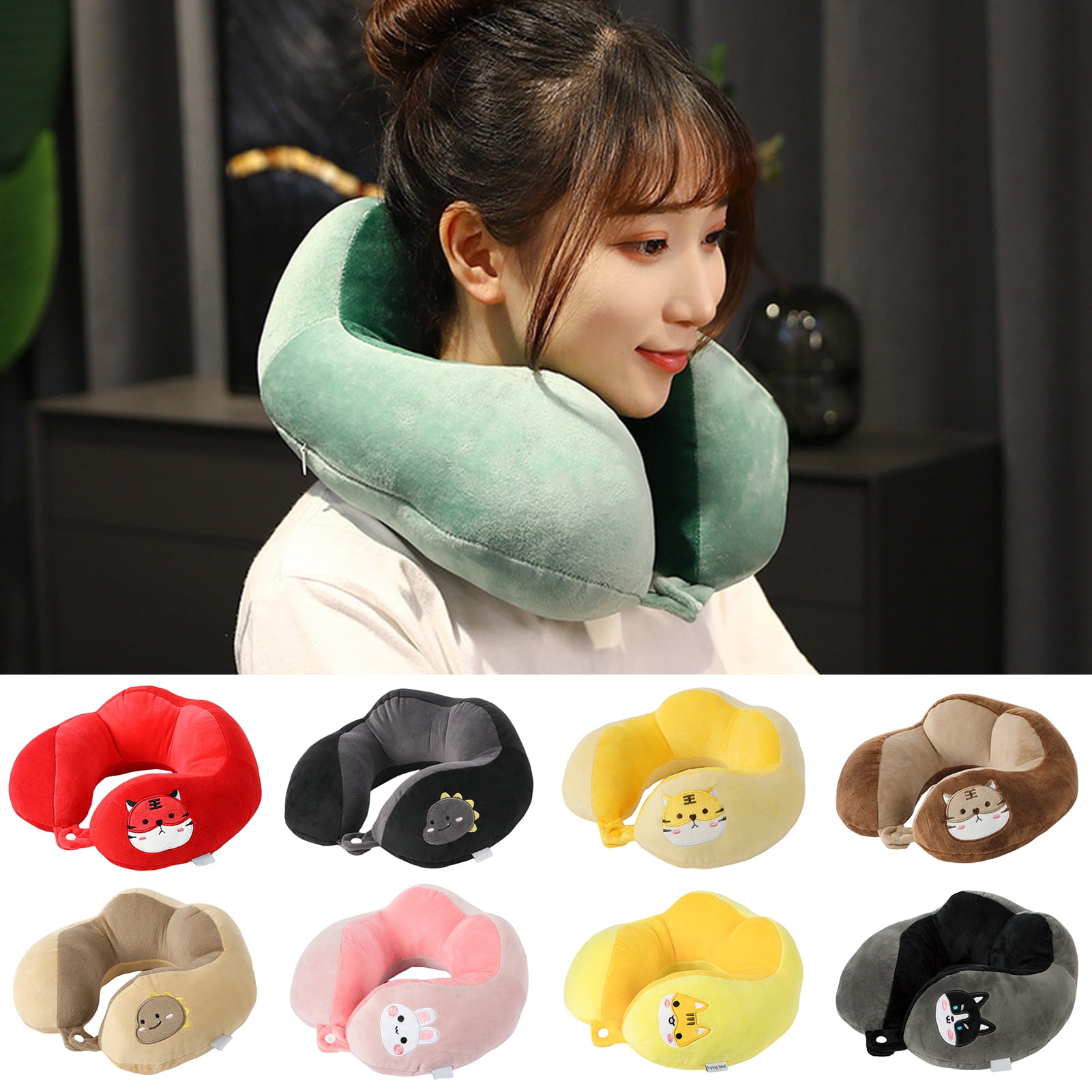 Heajfvd Neck Pillow with Hanging Hole Hump Design PP Cotton Kids ...