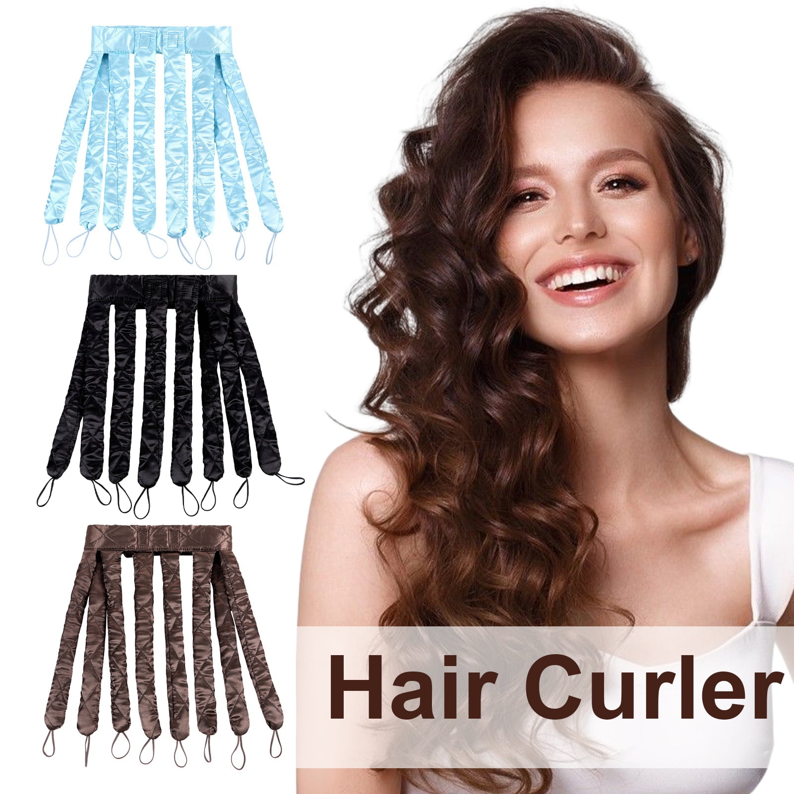 Heajfvd No Heat Hair Curler Women Overnight Sleeping Eight Claw Curls ...