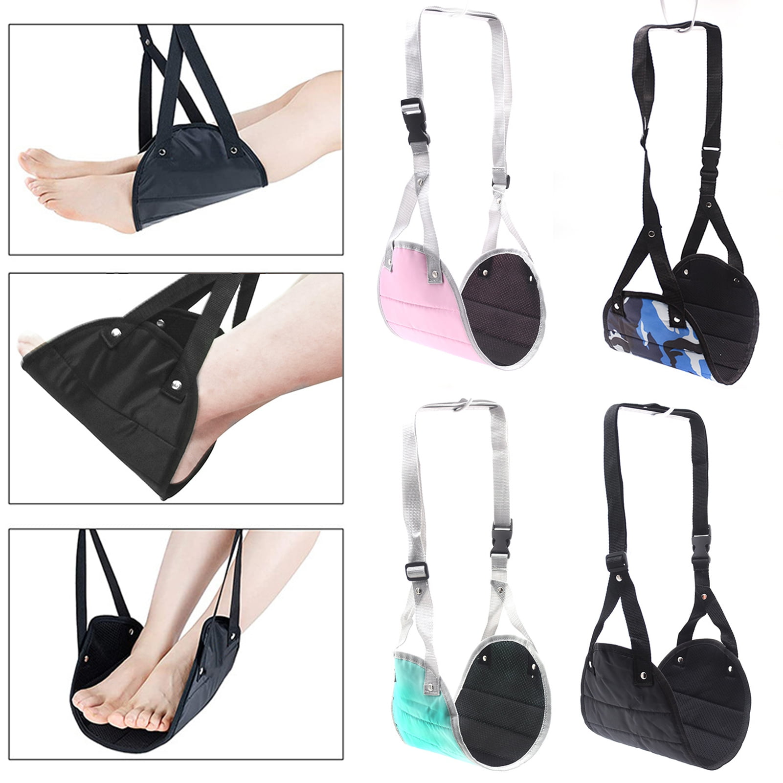 Heajfvd Office Foot Rest Portable Travel Foot Hammock Airplane Footrest ...