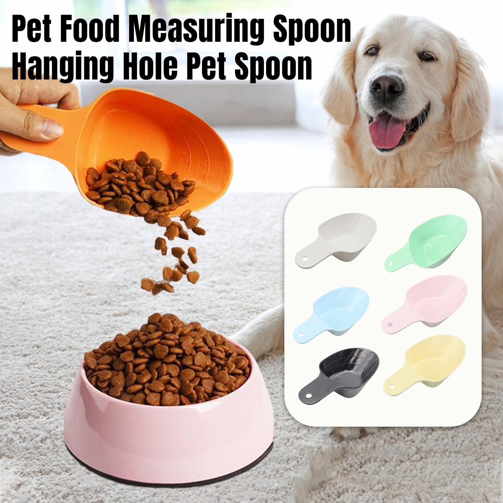 Heajfvd Pet Food Measuring Spoon for Dogs Cats Birds Accurate ...