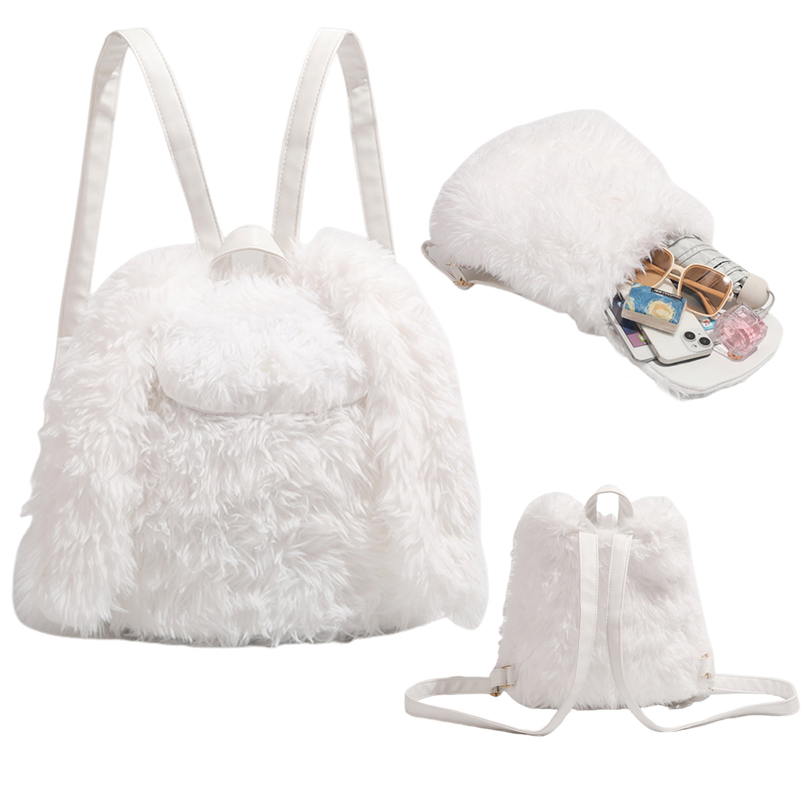 Heajfvd Small Backpack Purse with Adjustable Strap Large Capacity Easy ...