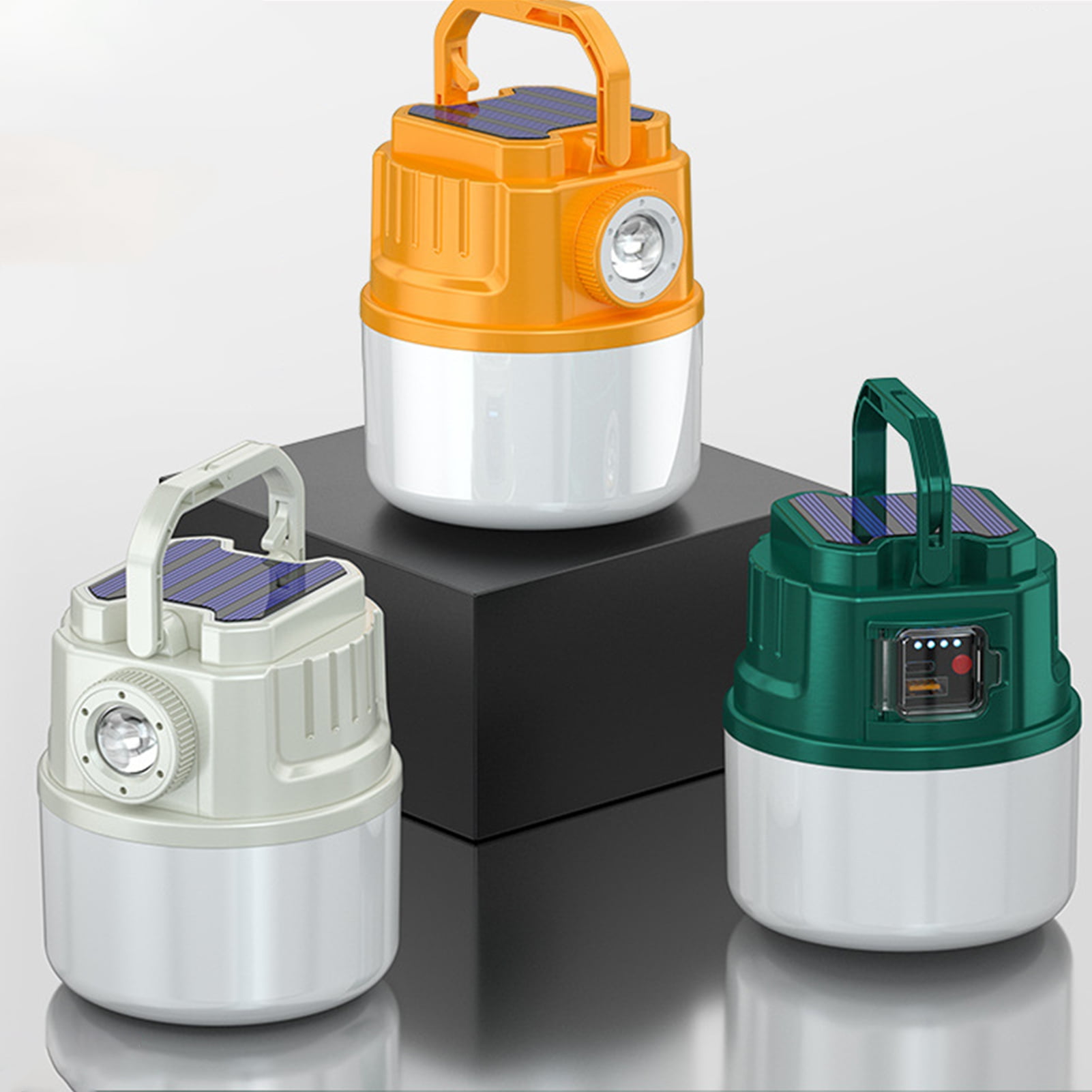 Heajfvd Solar Powered LED Camping Lantern Power Outage Emergency Light ...