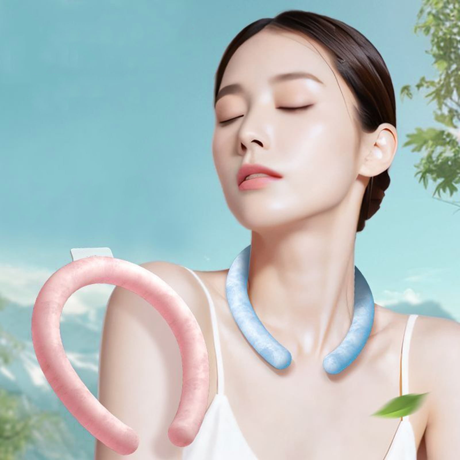 Heajfvd Summer Neck Cooling Tube Wearable Neck Cooler Lightweight ...