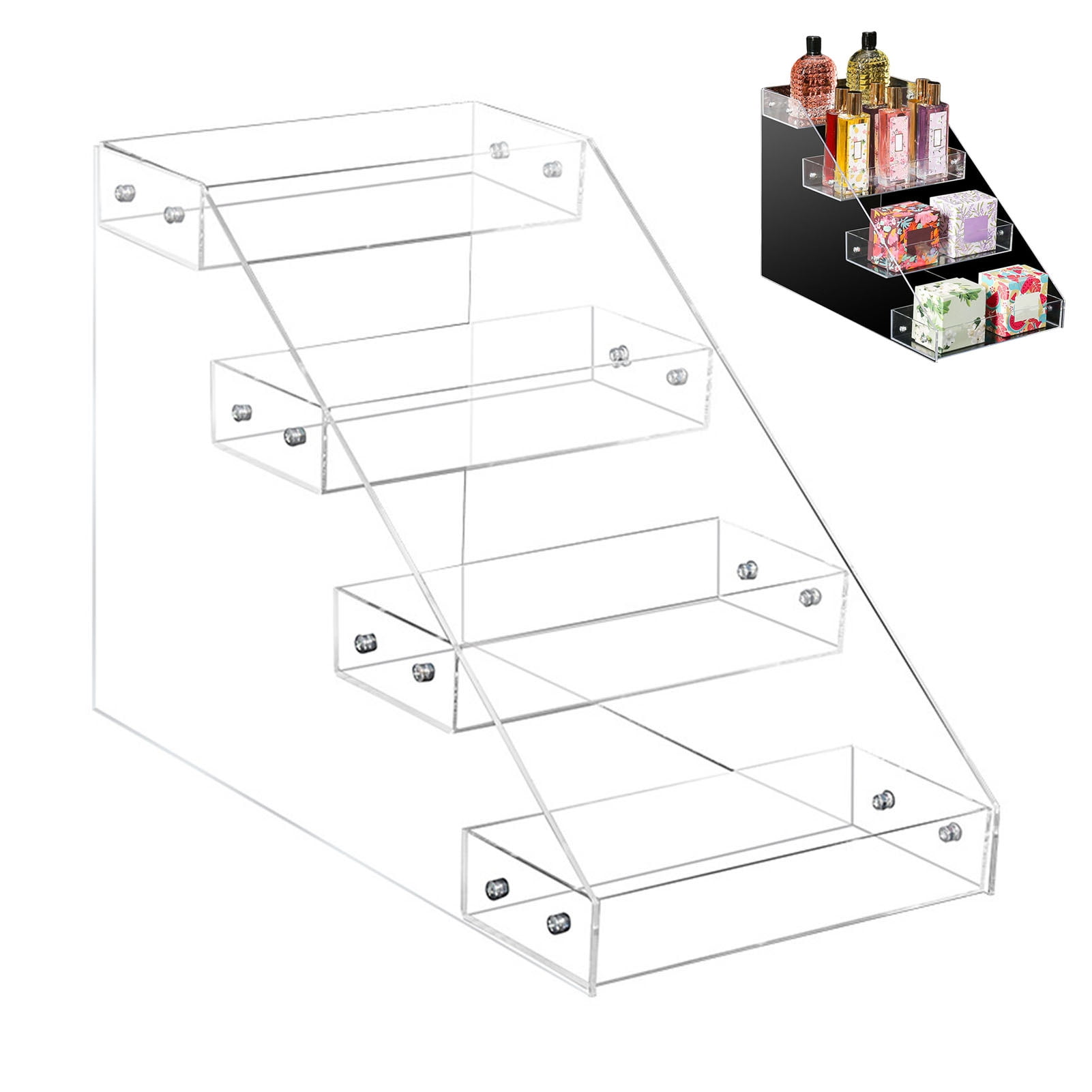 Heajfvd Transparent Acrylic Display Stand Multi-layer Strong Load ...