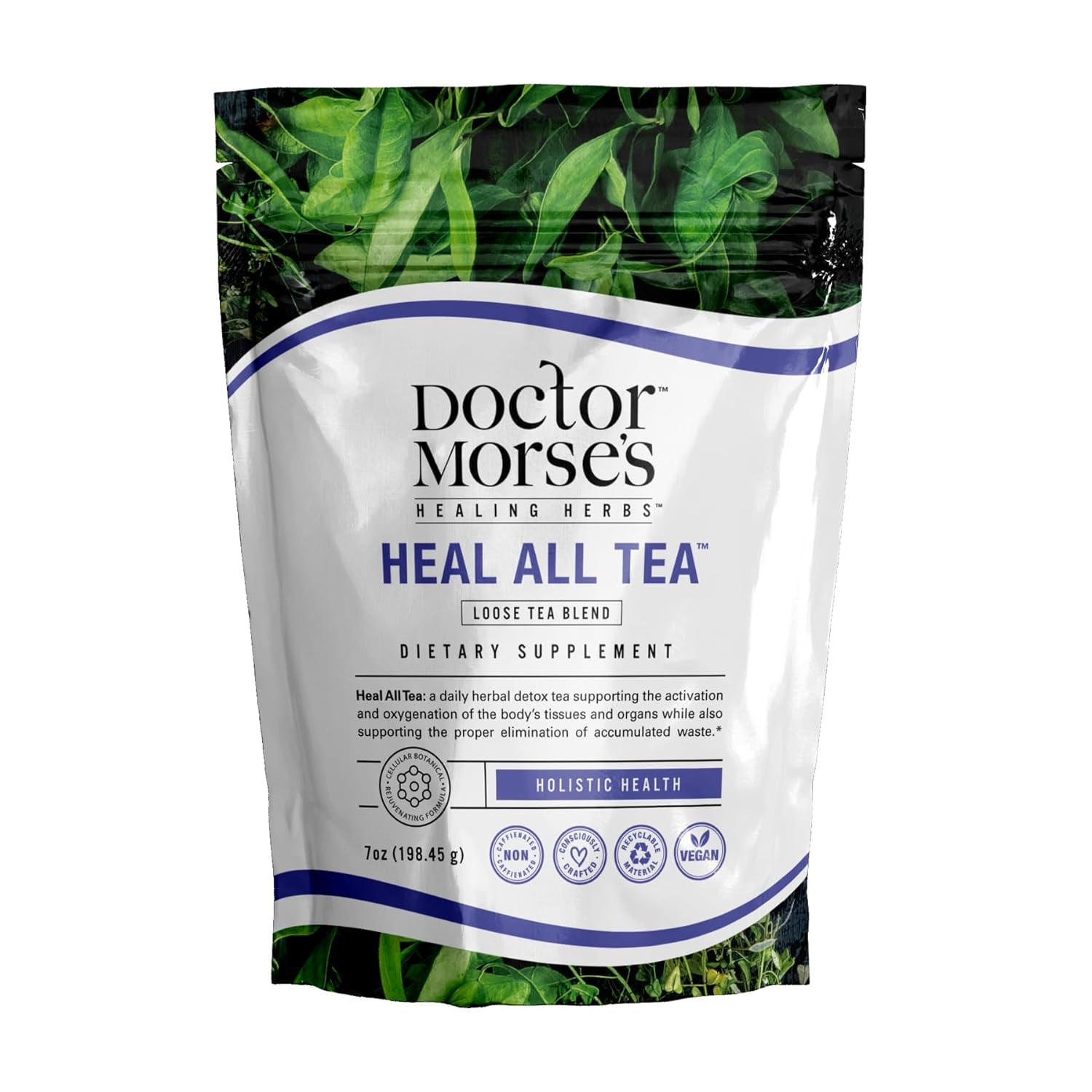 Heal All Tea | Herbal Formula | 7oz Loose Blend (86 Servings) Caffeine ...