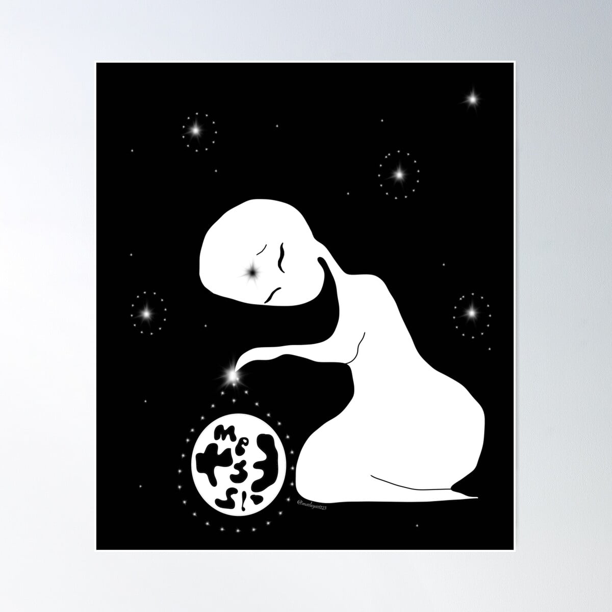 Heal The Earth Mess Poster Wall Art, Modern Wall Decor For Living Room ...