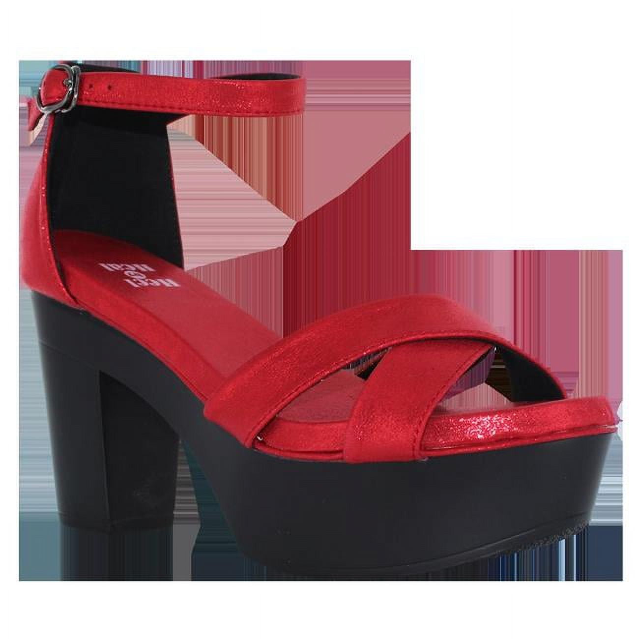 Heal USA hazel-red01-06 Hazel Women High Heel Platform Pump, Red - Size ...