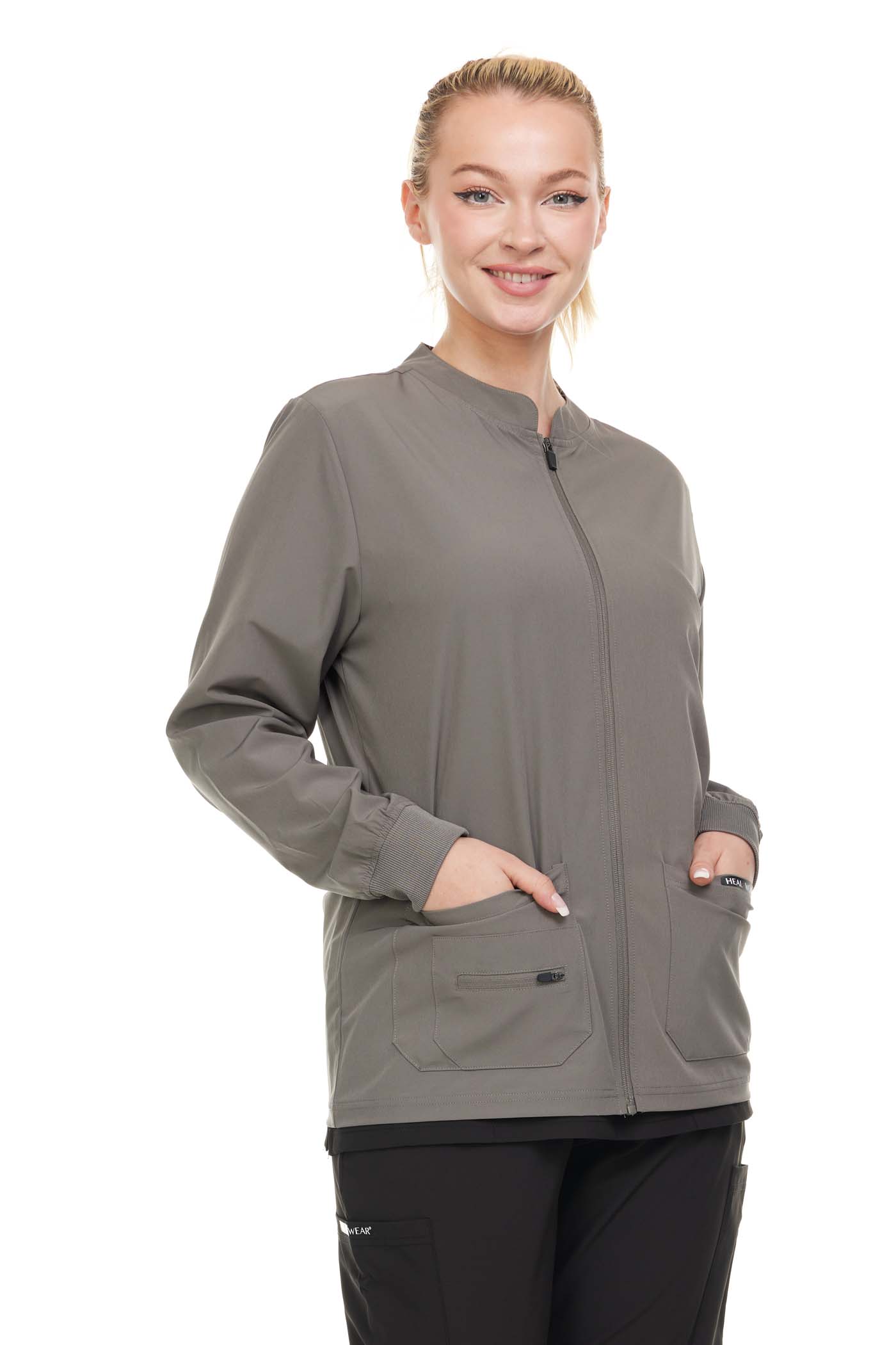 Medline AngelStat Unisex Snap-Front Warm-Up Scrub Jacket - Walmart.com