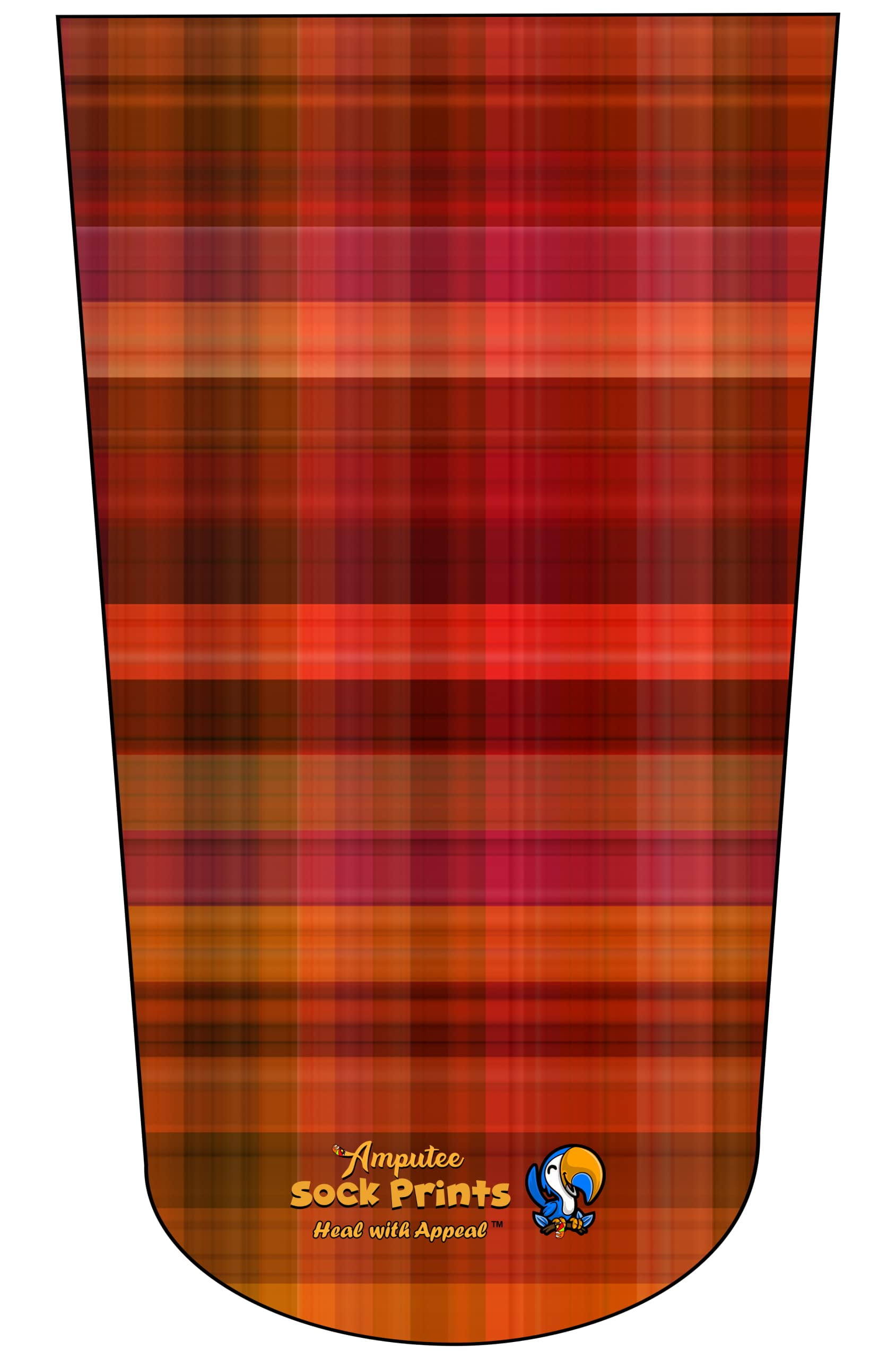Heal with Appeal Amputee Sock, Tartan V5, 3PLY Amputee Stump Sock ...
