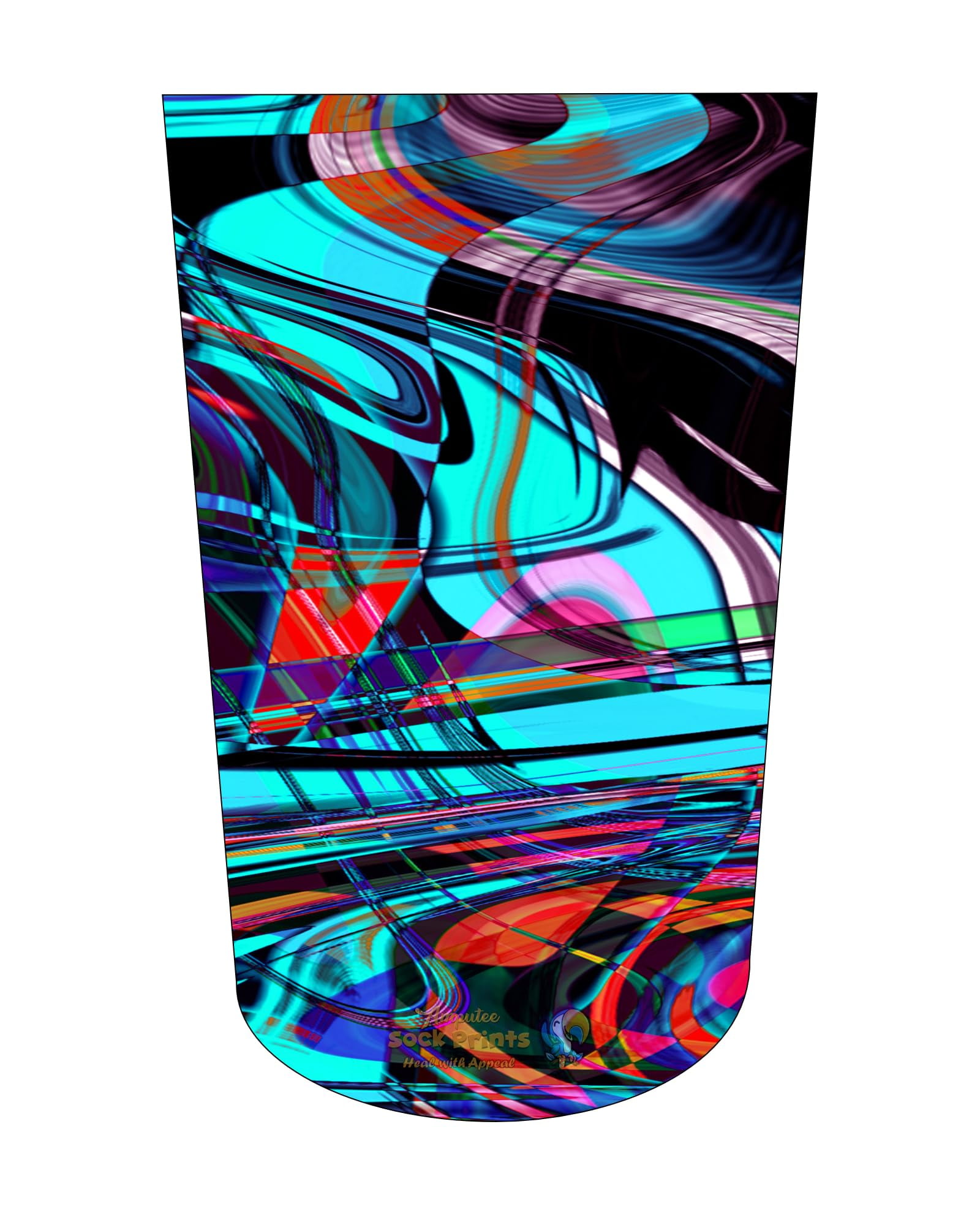 Heal with Appeal Shrinker Sock Bold rich pattern V9 ATKA, Prosthetic ...