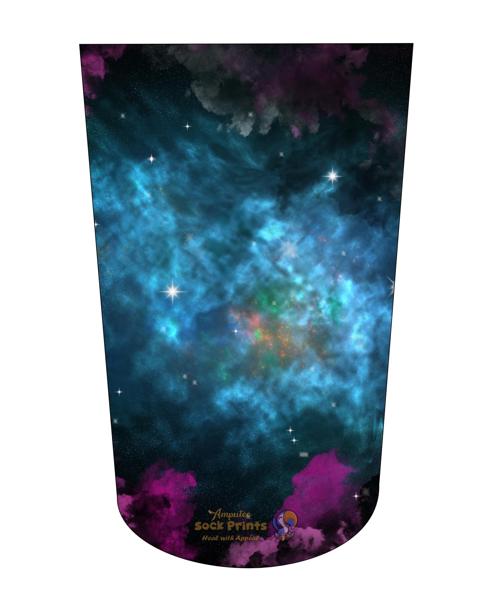 Heal with Appeal Shrinker Sock Galaxy Pattern V1 ATKA, Prosthetic Stump ...