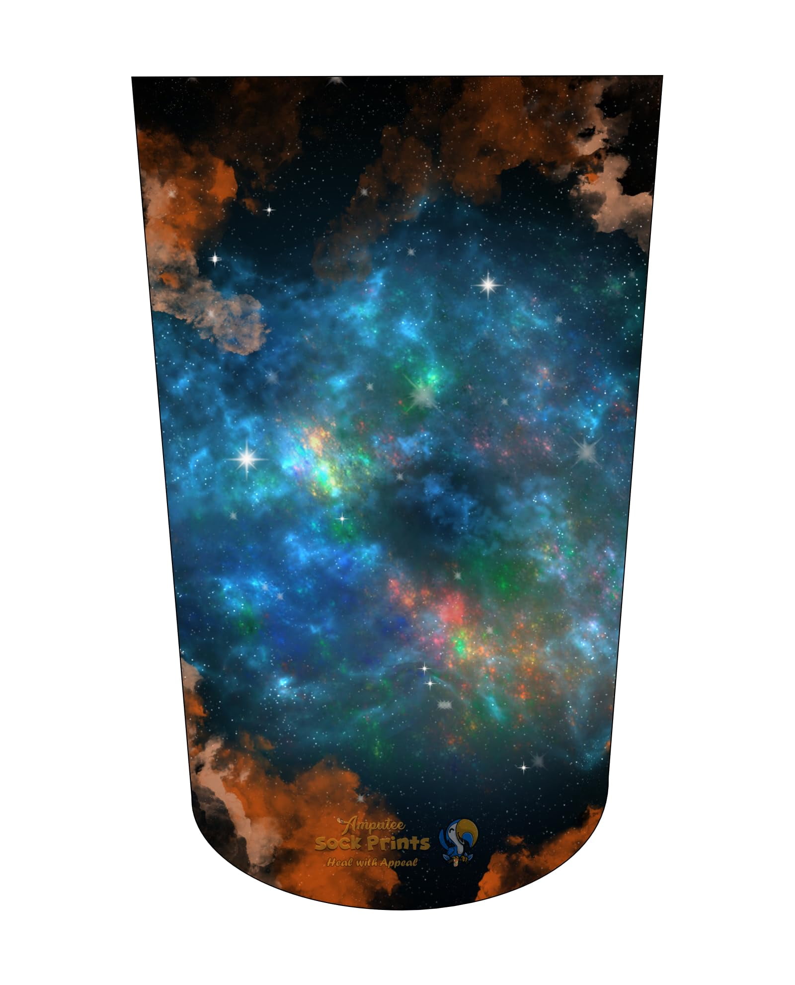 Heal with Appeal Shrinker Sock Galaxy Pattern V2 ATKA, Prosthetic Stump ...