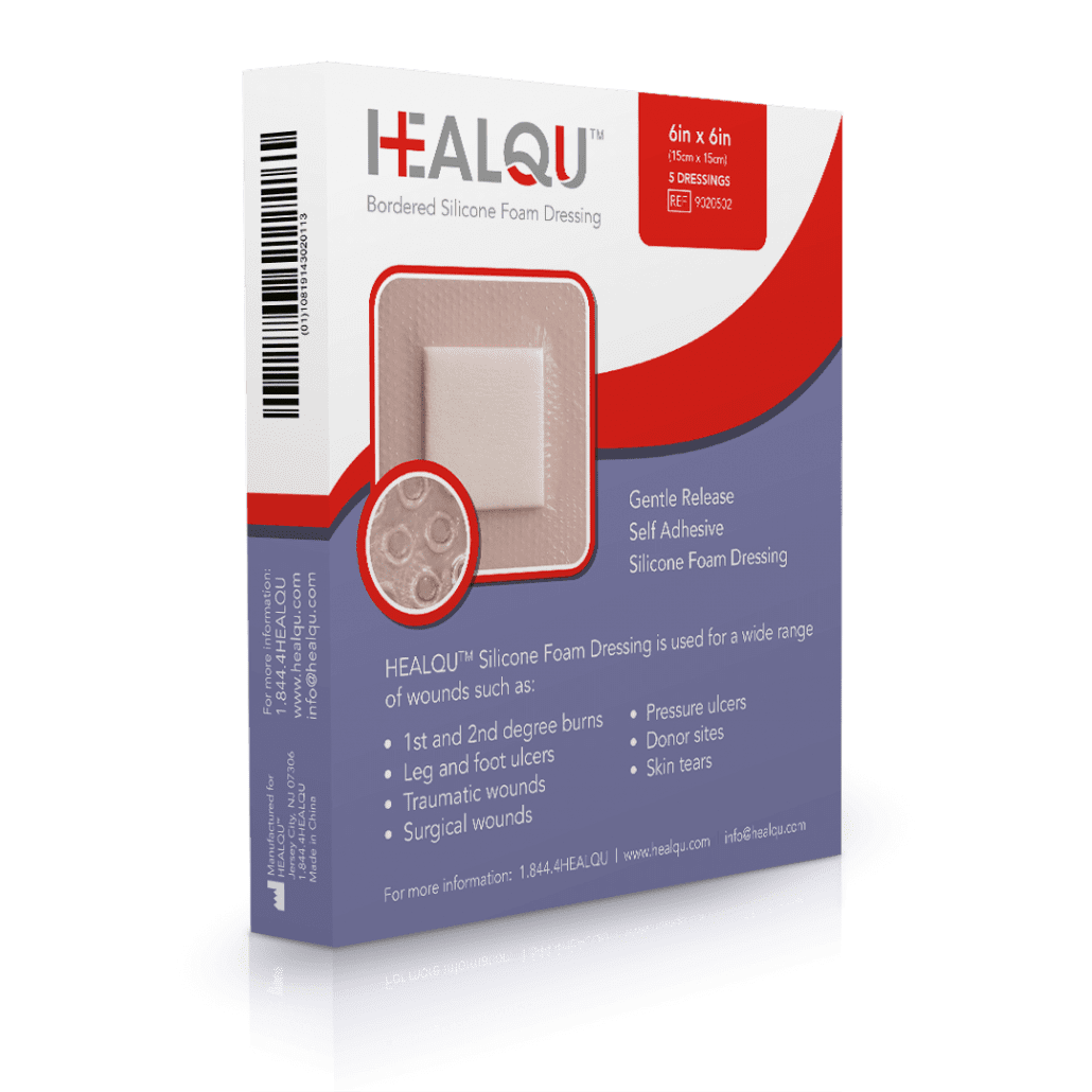 HealQu 9020566 (Replacement of 9020502) Silicone Foam Dressing ...