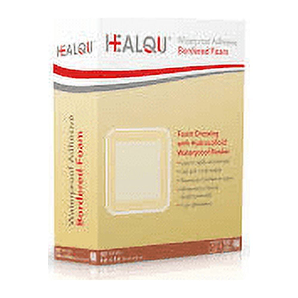 HealQu 9021510 Waterproof Adhesive Border Foam Dressing 6 in. x 6 in ...
