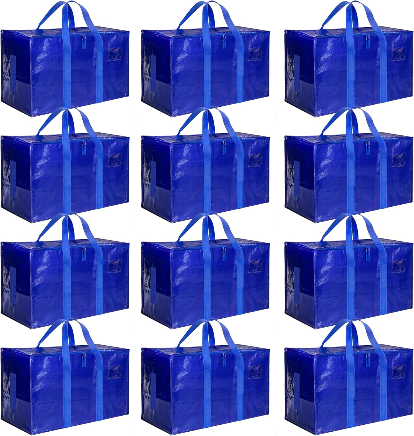 HealSmart 12 Pack Large Moving Bags with Zippers & Handles, Moving ...