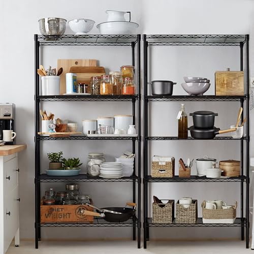 HealSmart Heavy Duty 5-Tier Storage Shelving Unit, 21" W x 12" D x 54 ...