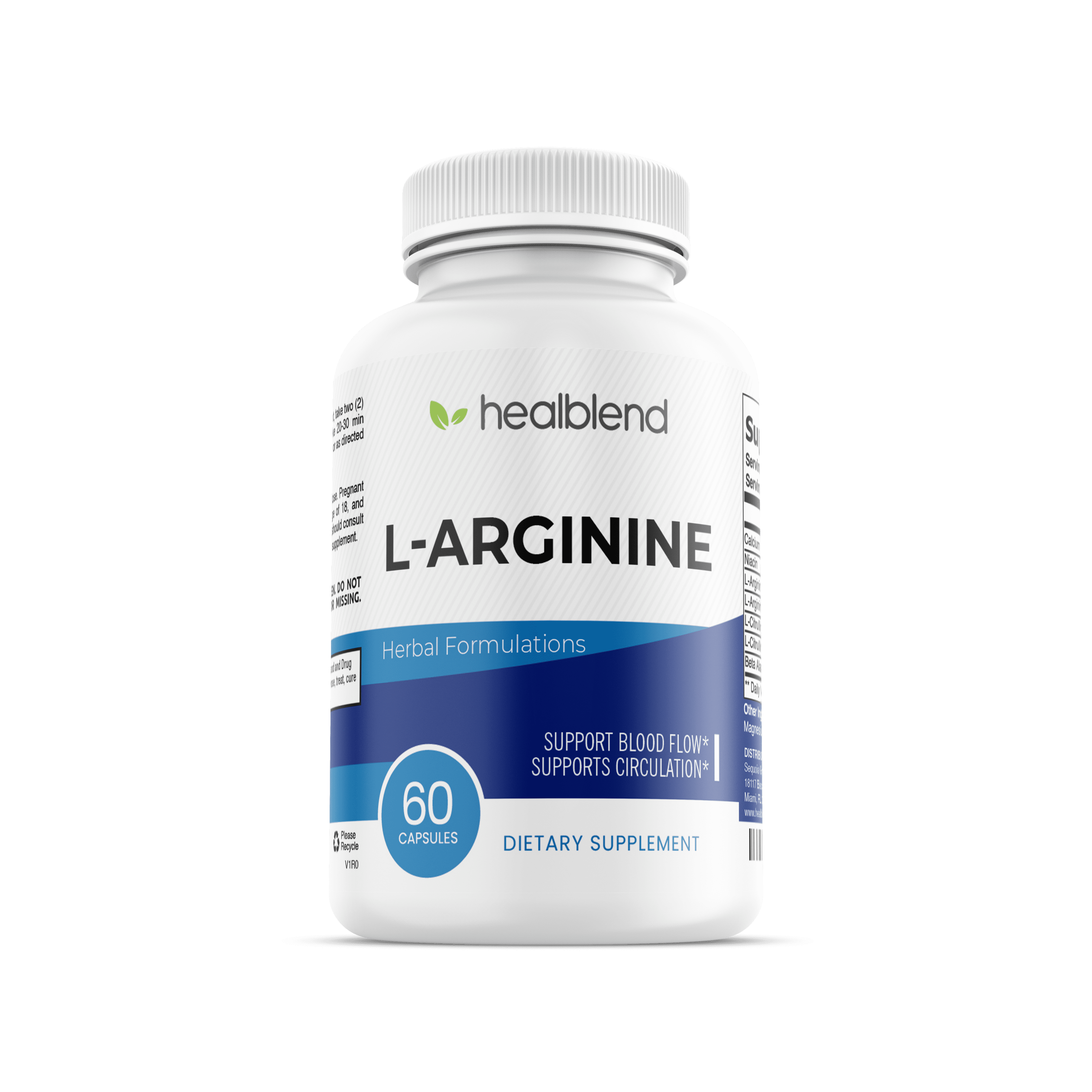 Healblend L Arginine Plus Capsules - Blood Circulation Supplements with ...
