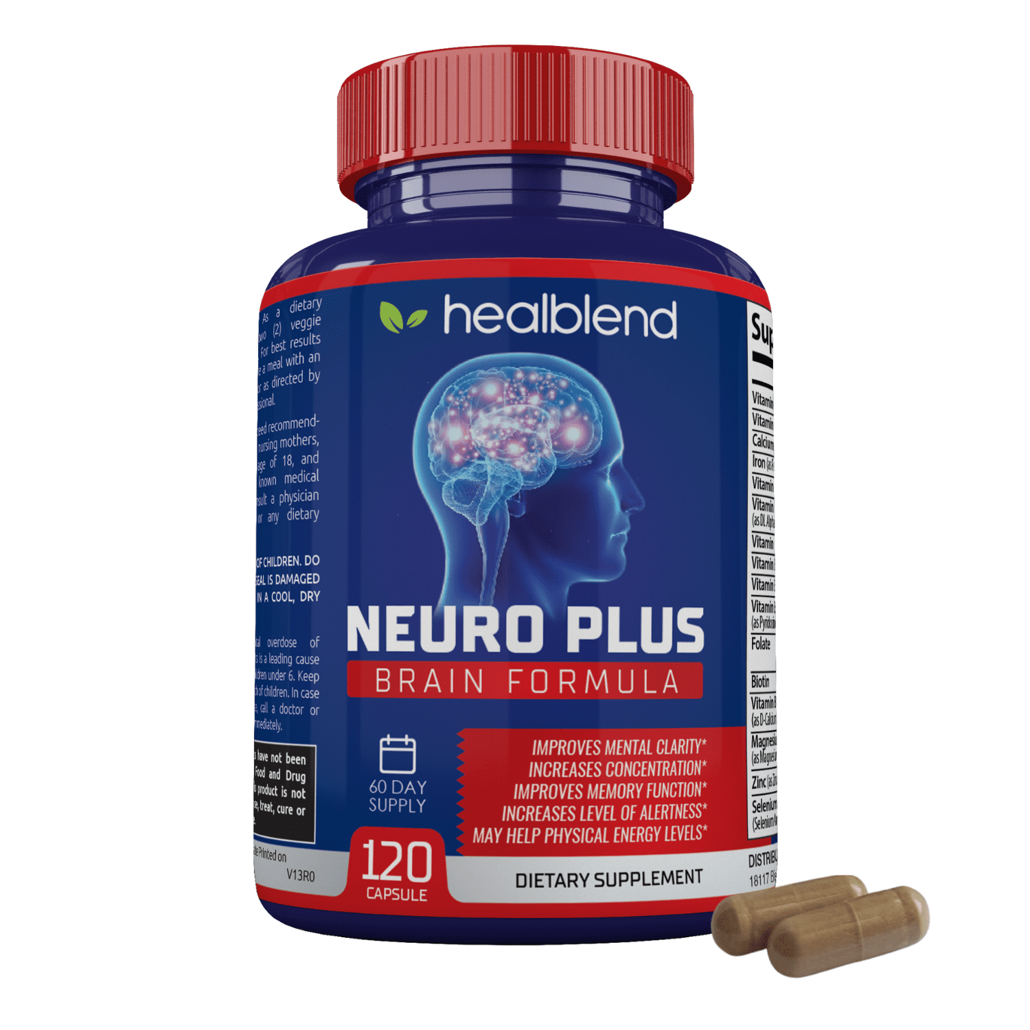Healblend Neuro Plus Brain Booster Supplements - Improving Cognitive ...