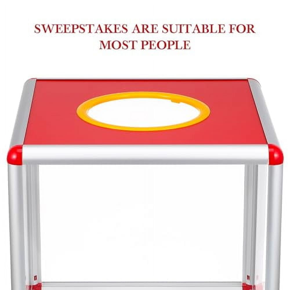 Healeved Donation Box Acrylic Raffle Box 10" x 10" x 10" Large Ballot ...