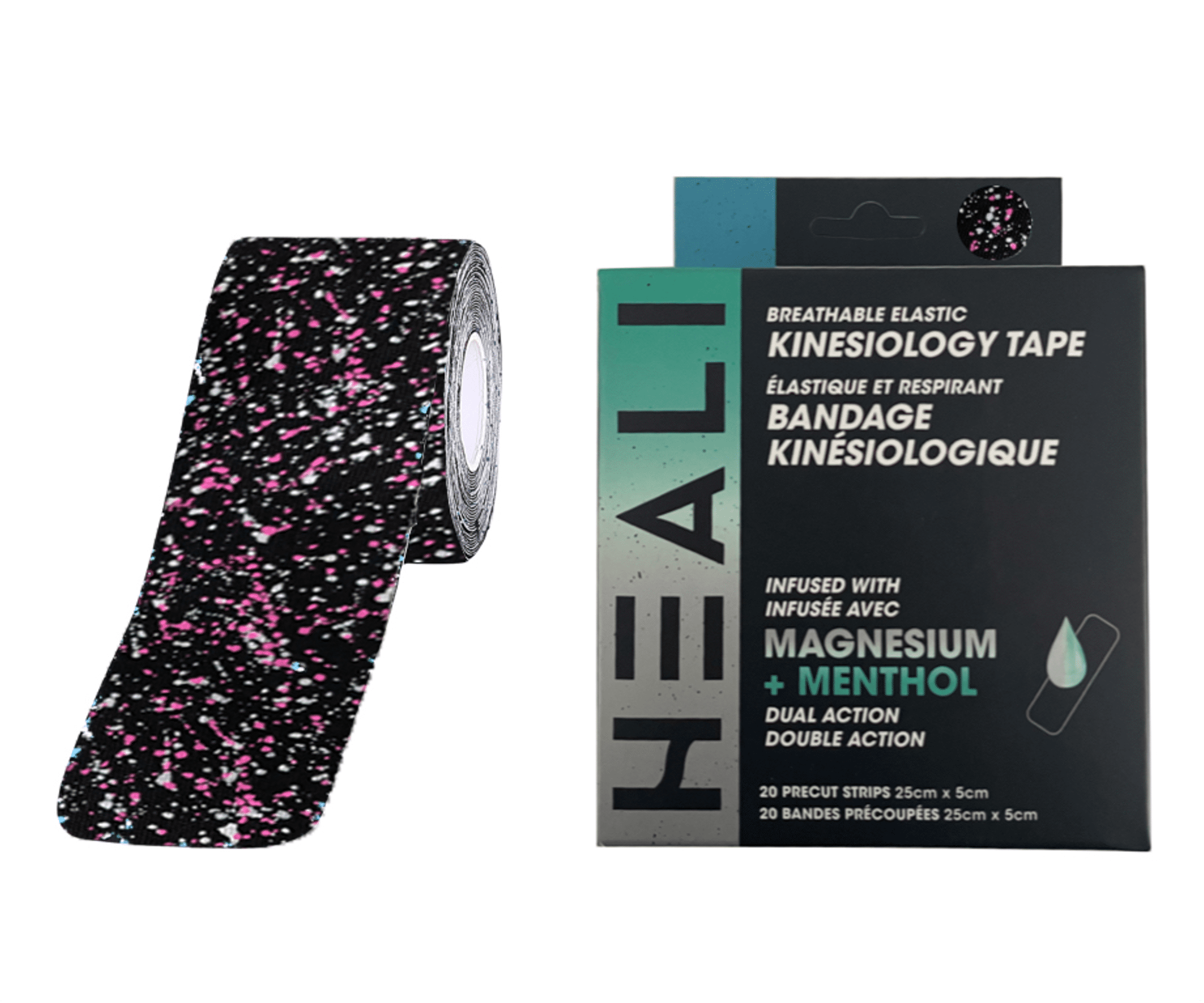 Heali 2" x 10" Pink Kinesiology Sports Tape HSA/FSA Eligible - Walmart.com