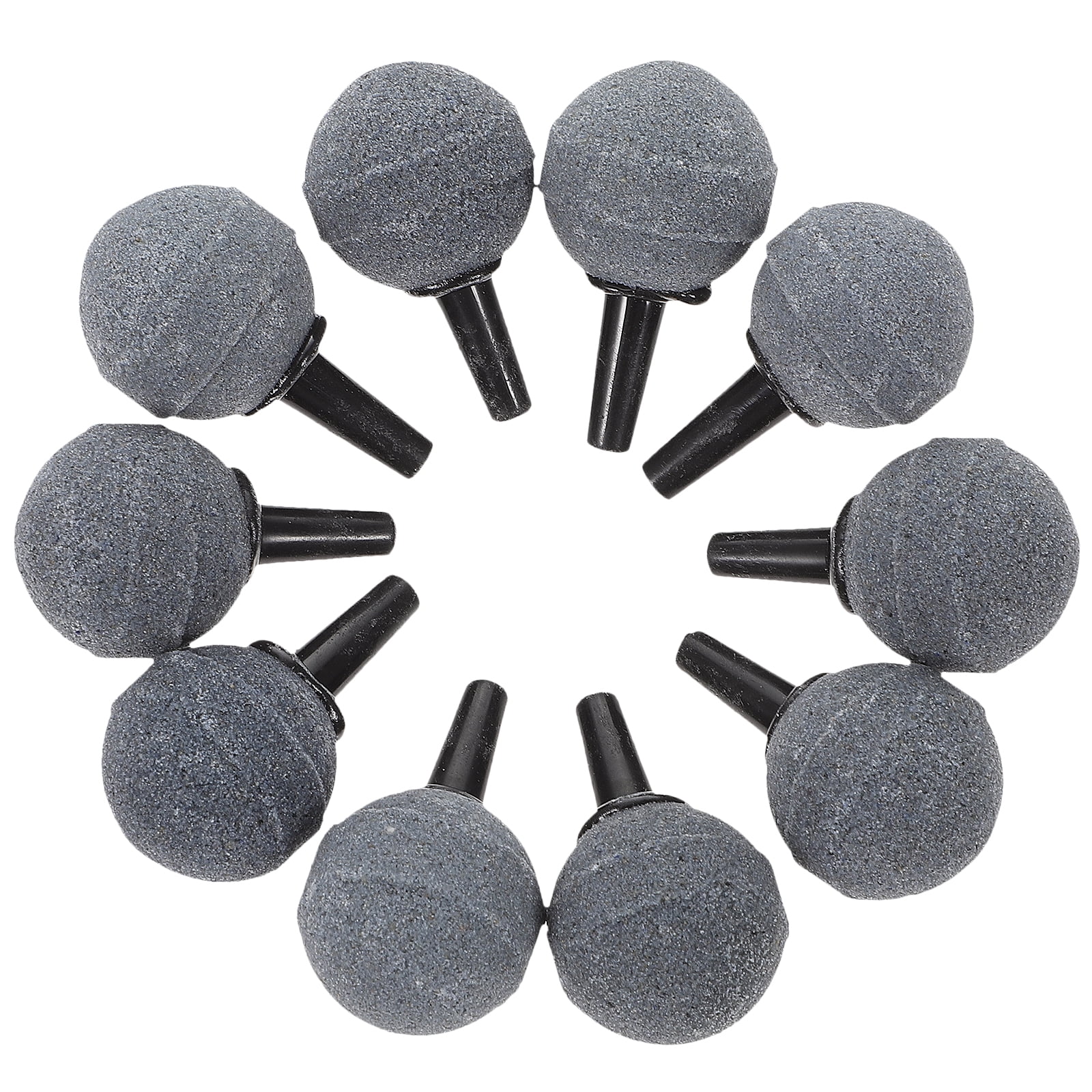 Healifty 10 Packs Ball Shape Air Stone Mineral Bubble Diffuser ...