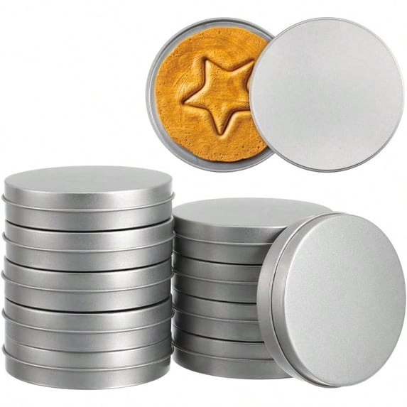 Healifty 10Pcs Candy Tin Storage Boxes 3.54X3.54X0.79 Inch Metal Candy ...