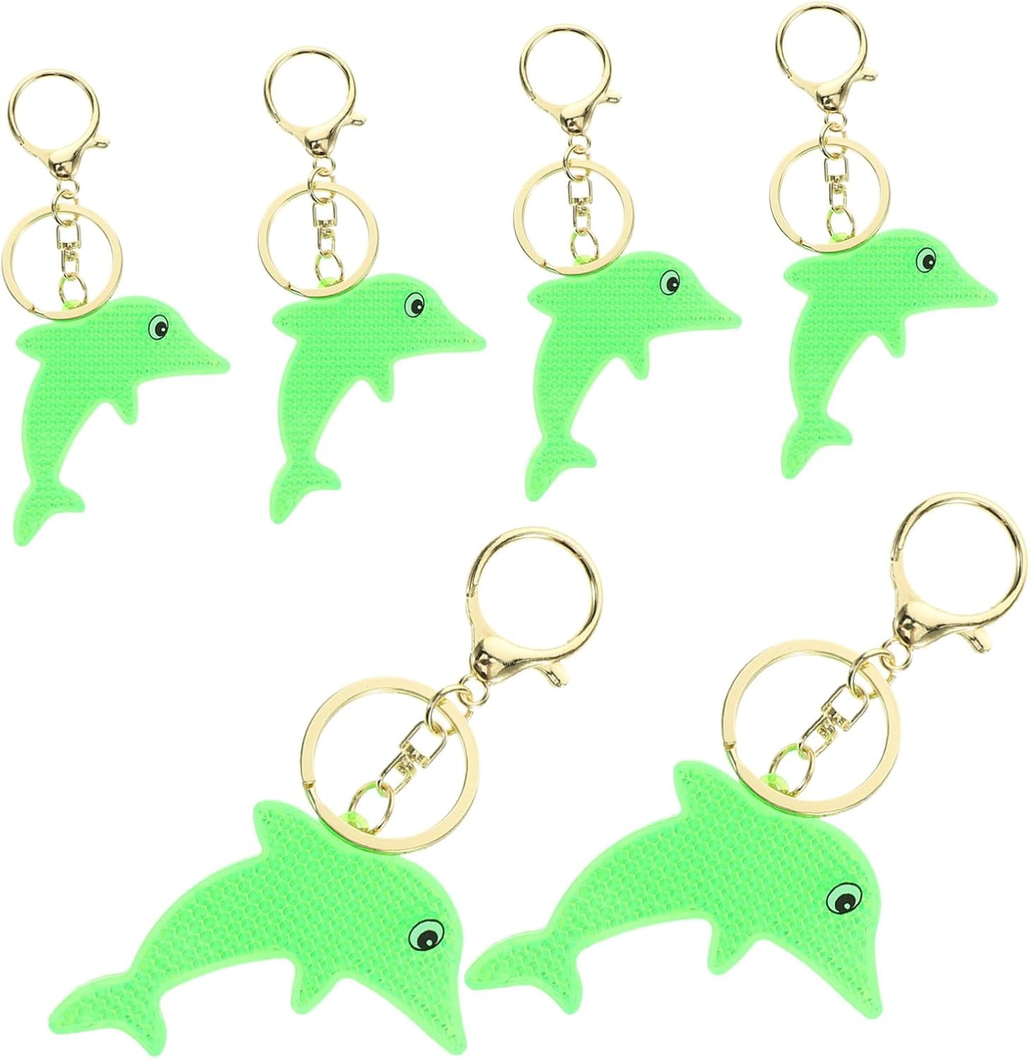 Healifty 6PCS Dolphin Reflective Keychains for Boys and Girls ...
