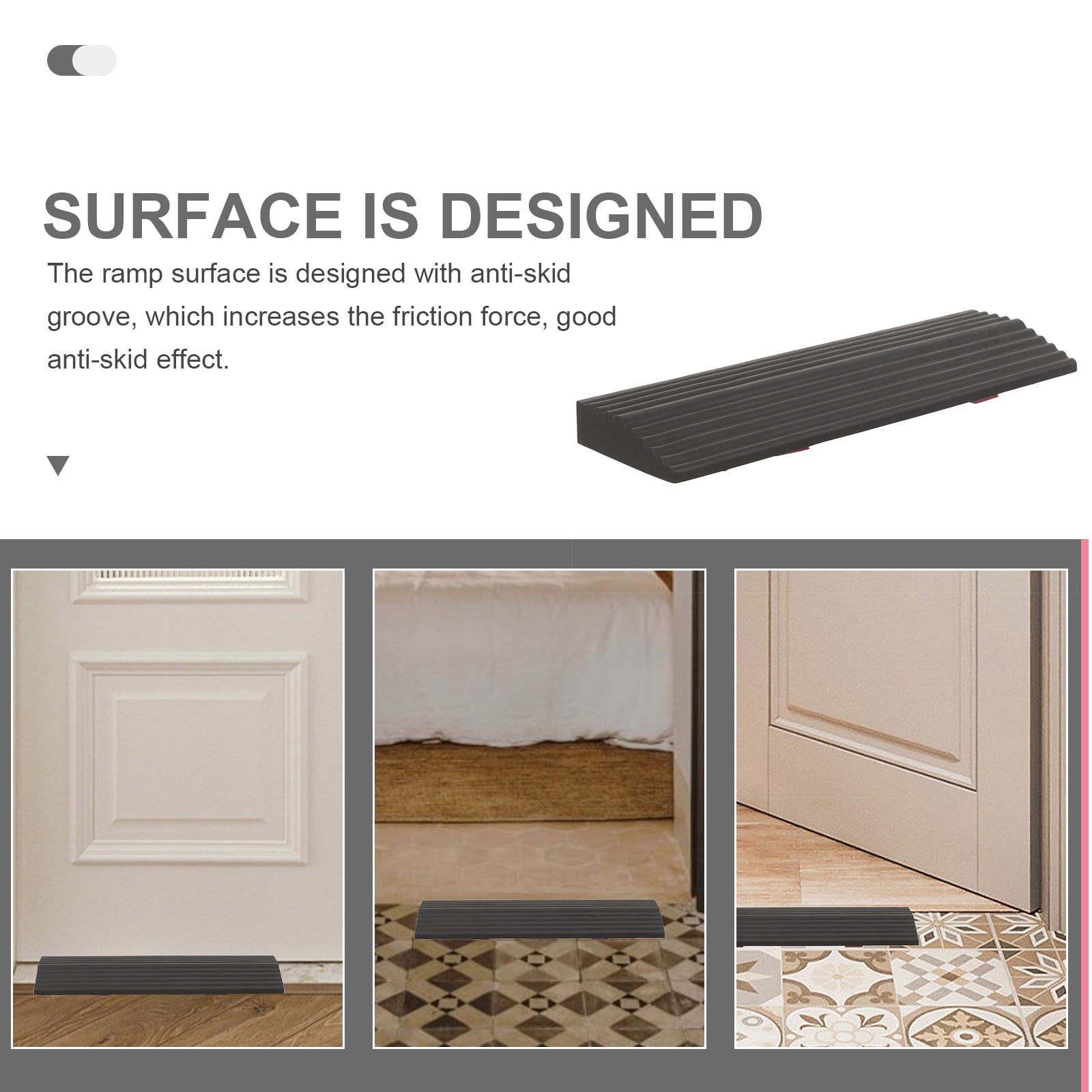 Healifty Home Entry Ramp Portable Sweeping Robot Ramp Indoor Small Ramp ...