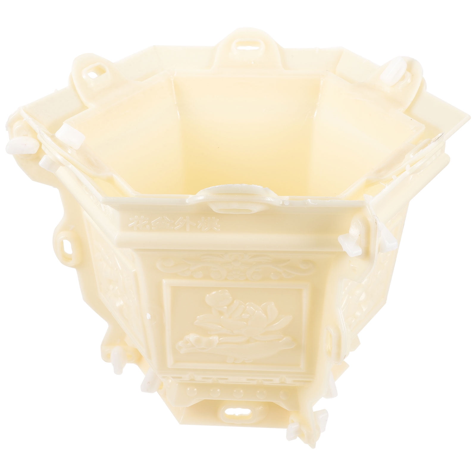 Healifty Beige Plastic Flower Pot Mold for Creative Bonsai and Craft ...