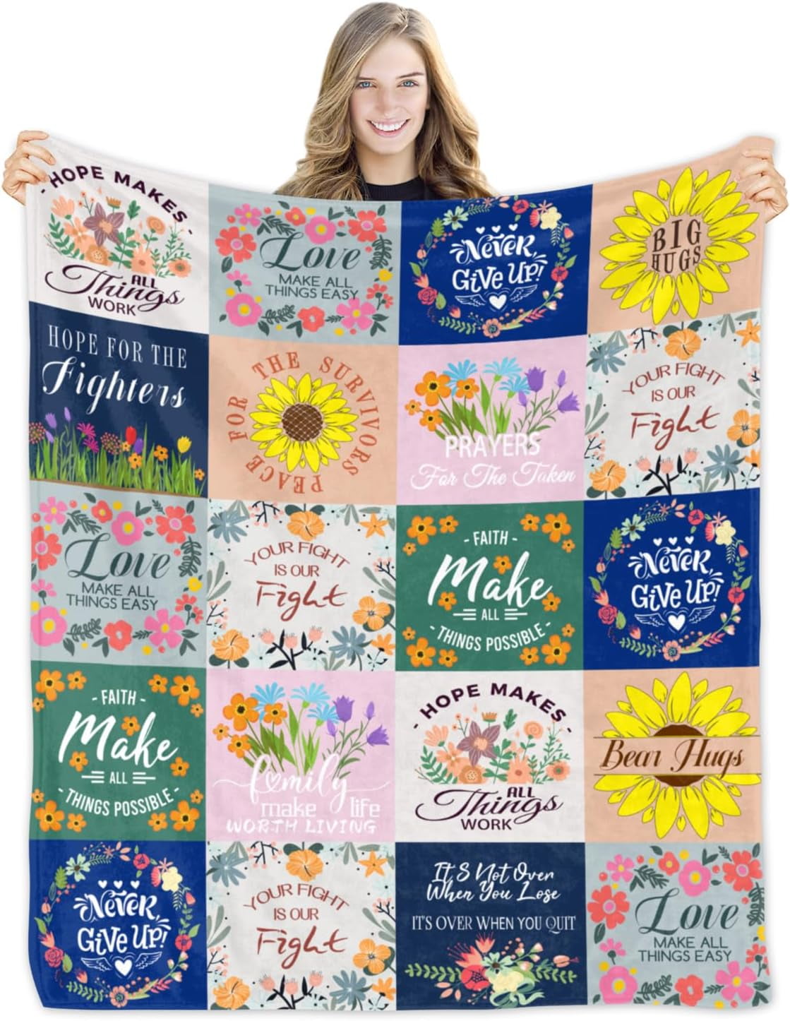 Healing Blankets Warm Hugs Throw Blanket Inspirational Blanket Get Well ...