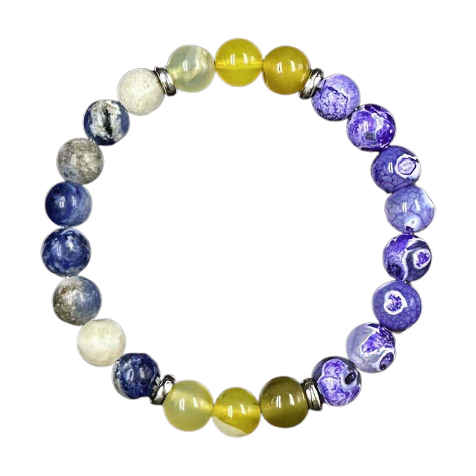 Healing Bracelets for Men & Women - Tiger Eye, Green Aventurine, Pyrite ...