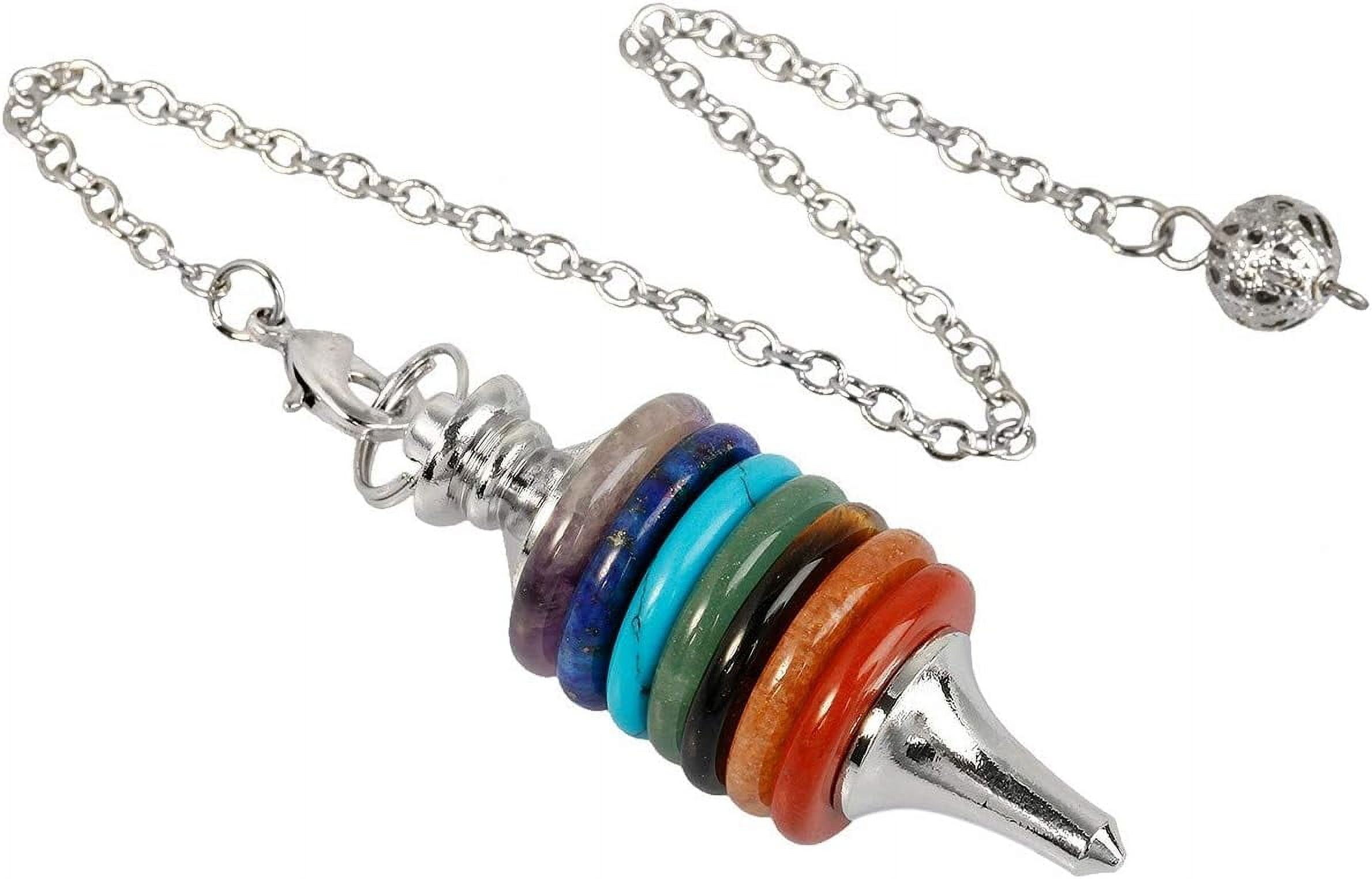 Healing Crystal Pendulum Chakra Quartz Dowsing Energy Stone Divination ...