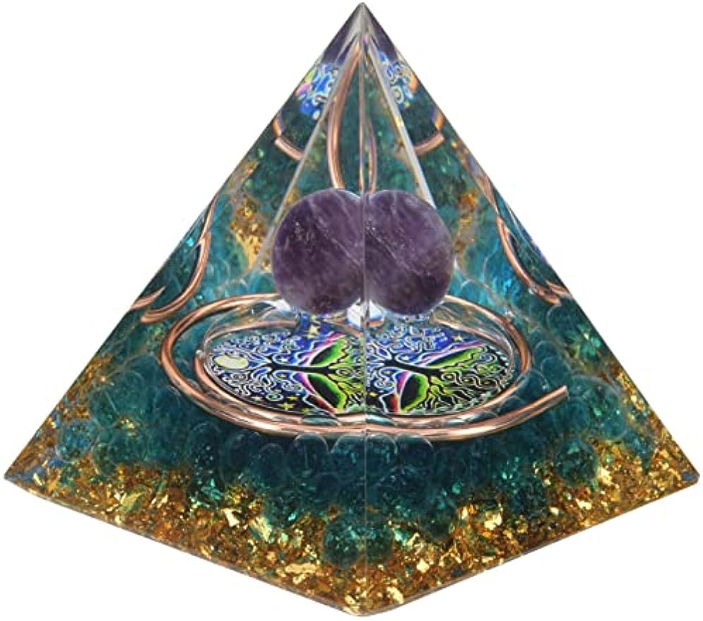 Healing Crystal Pyramid Amethyst Crystal Stone Energy Orgone Pyramid ...