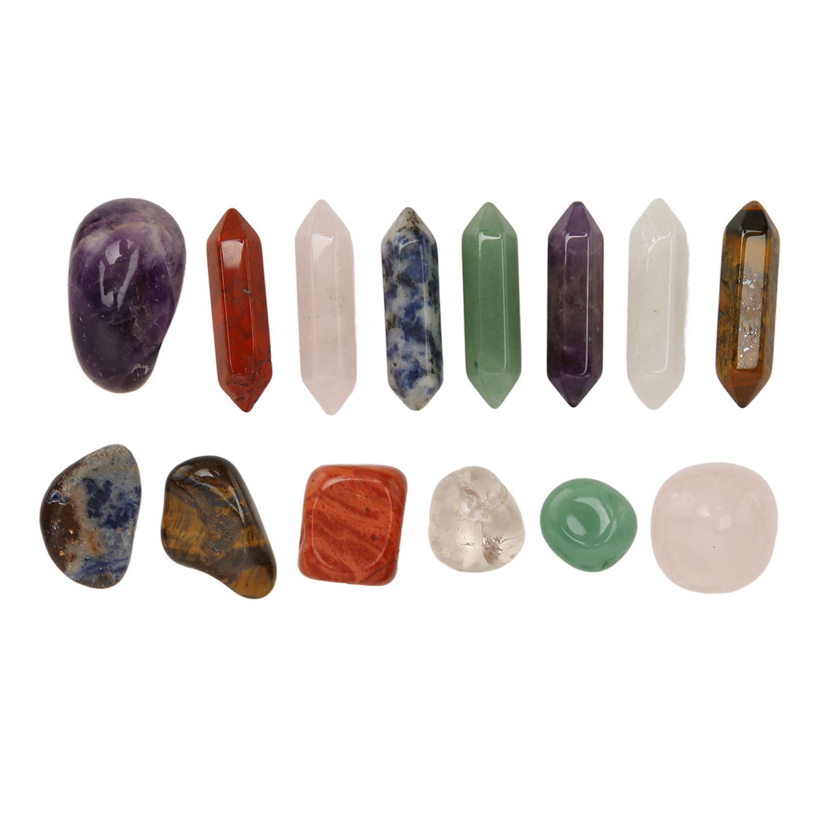 Healing Crystal Wands Chakra Balancing Natural Crystal Hexagonal Wand ...