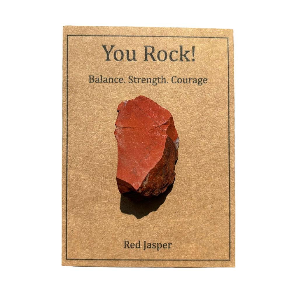 Healing Crystals Pocket Hug Card Calming Crystals Encouragement Card ...