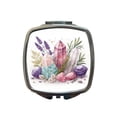 Healing Crystals and Herbs Travel Makeup Handbag Purse Small Pocket ...