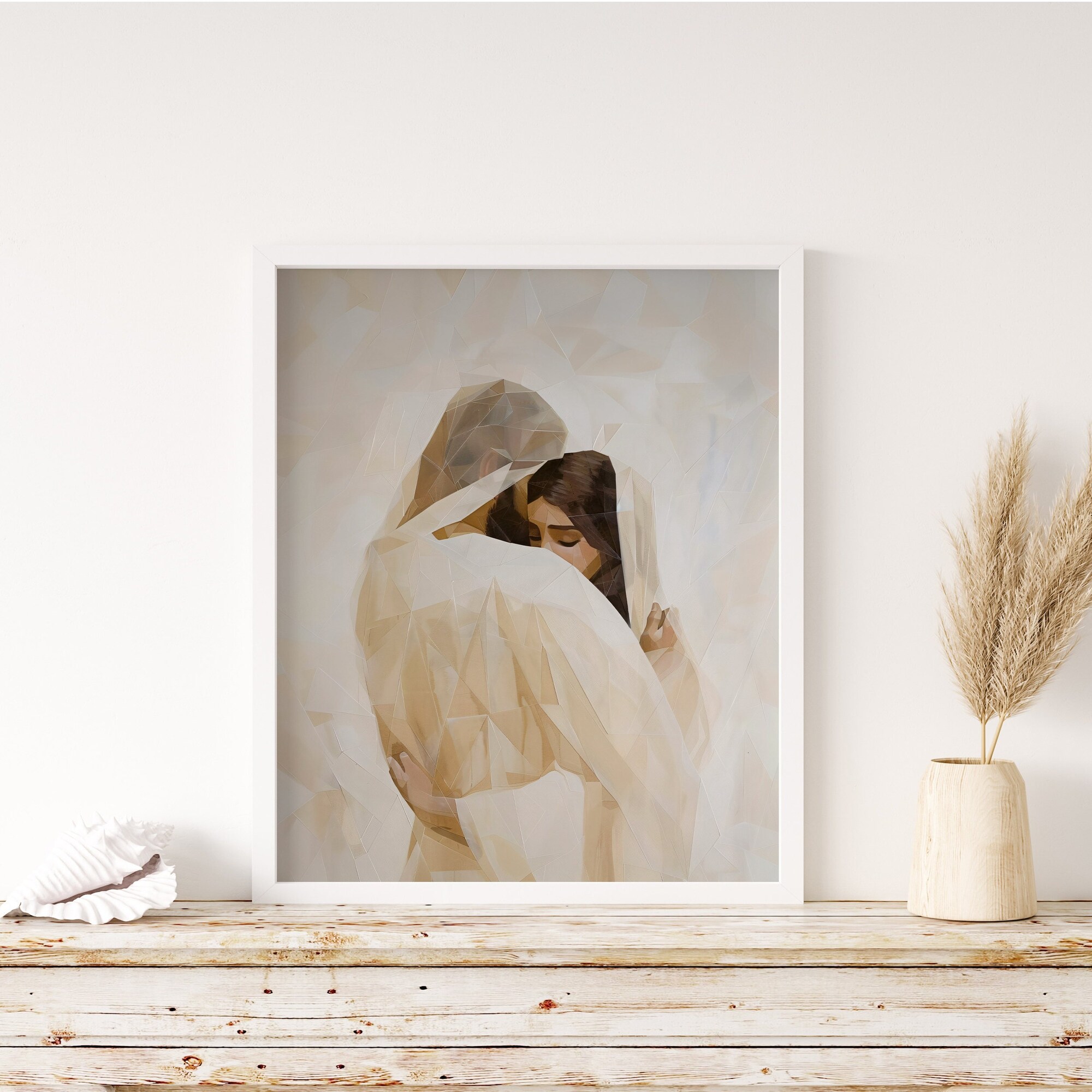 Healing Embrace, Jesus Hugging Girl, Jesus And Woman Art Christian ...