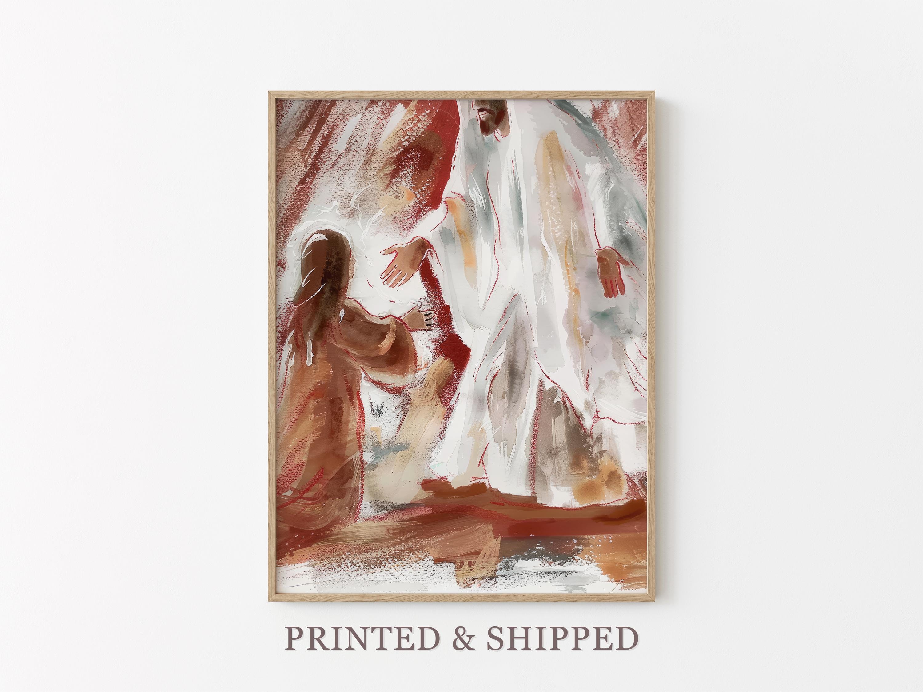Healing Embrace Print | Jesus Hugging Girl | Jesus And Woman Art ...