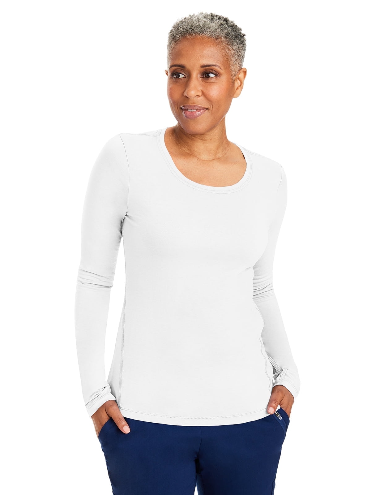 Healing Hands Knits Women's Mackenzie Tee 's Long Sleeve Medical Scrub ...