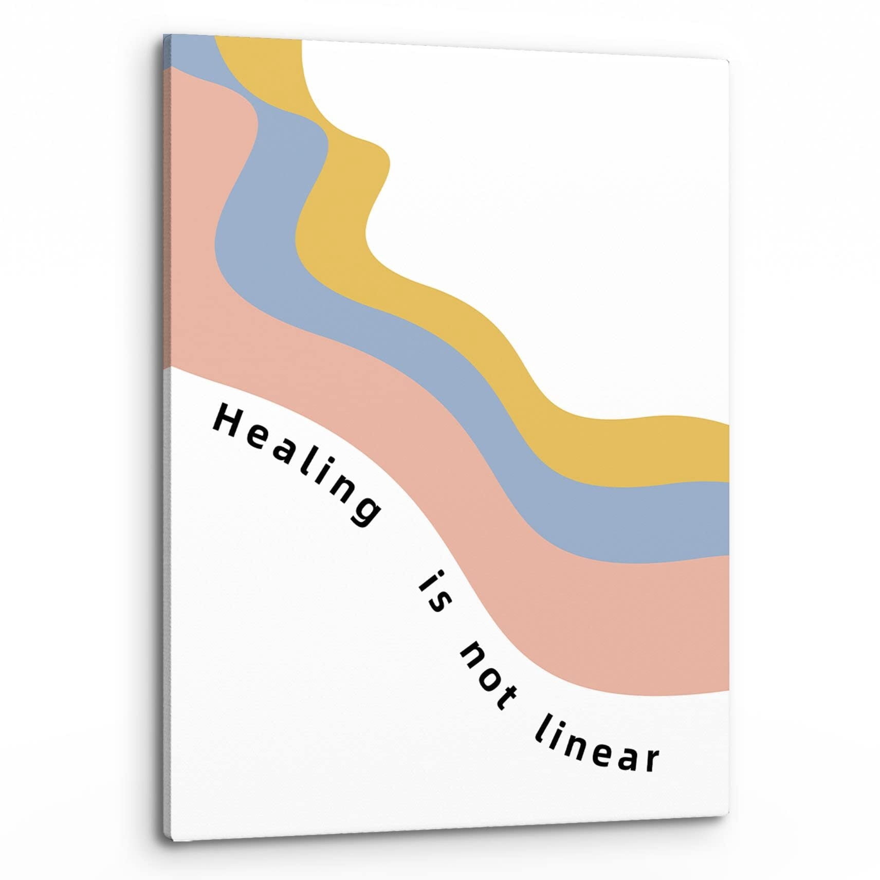 Healing Is Not Linear Wall Art,Mental Health Inspirational Quote Print ...